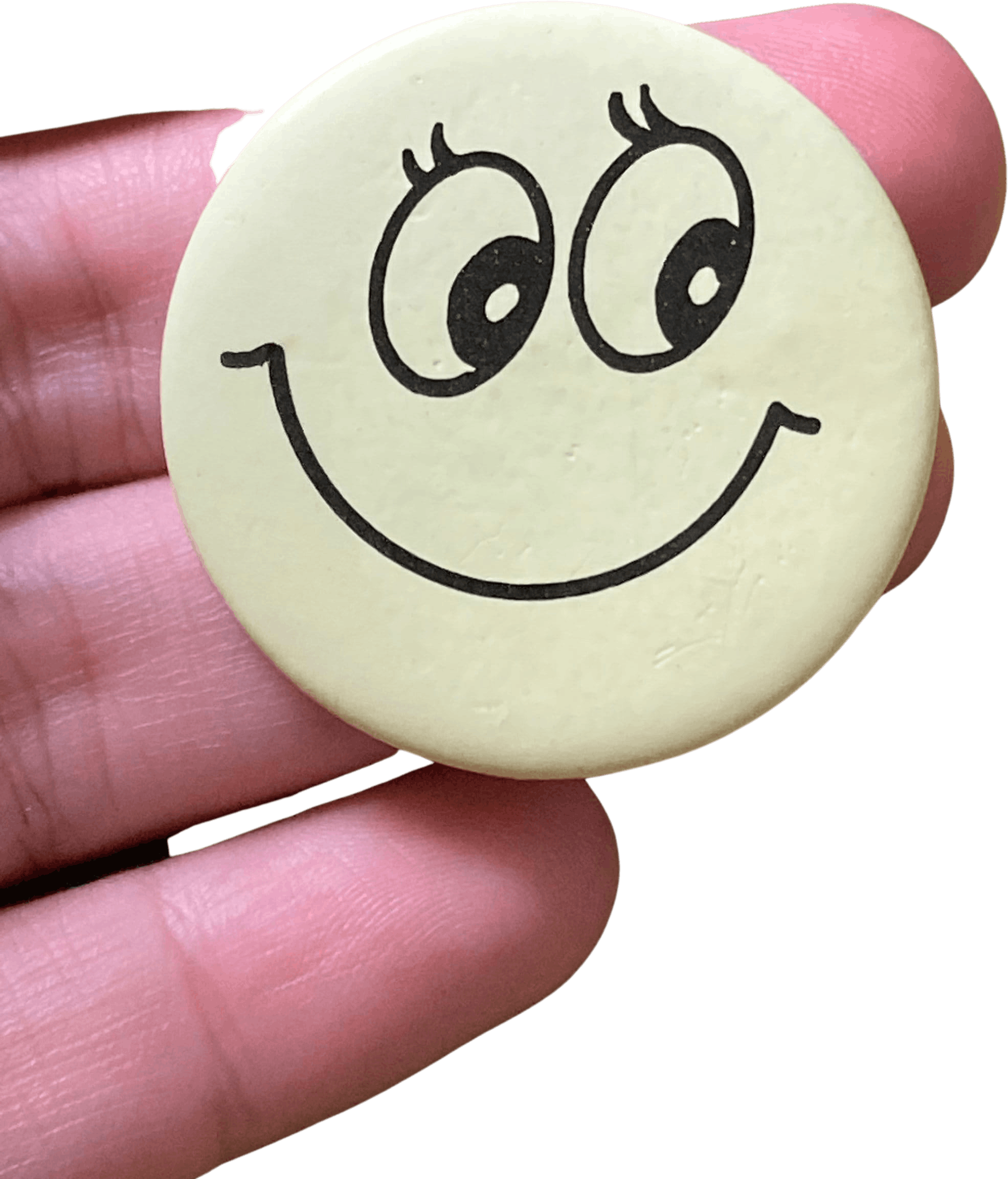 Vintage 90’s Faded Smiley Button | Shop THRILLING