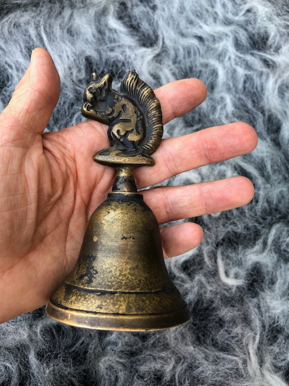 Vintage 20s Squirrel Brass Tea Bell | Shop THRILLING