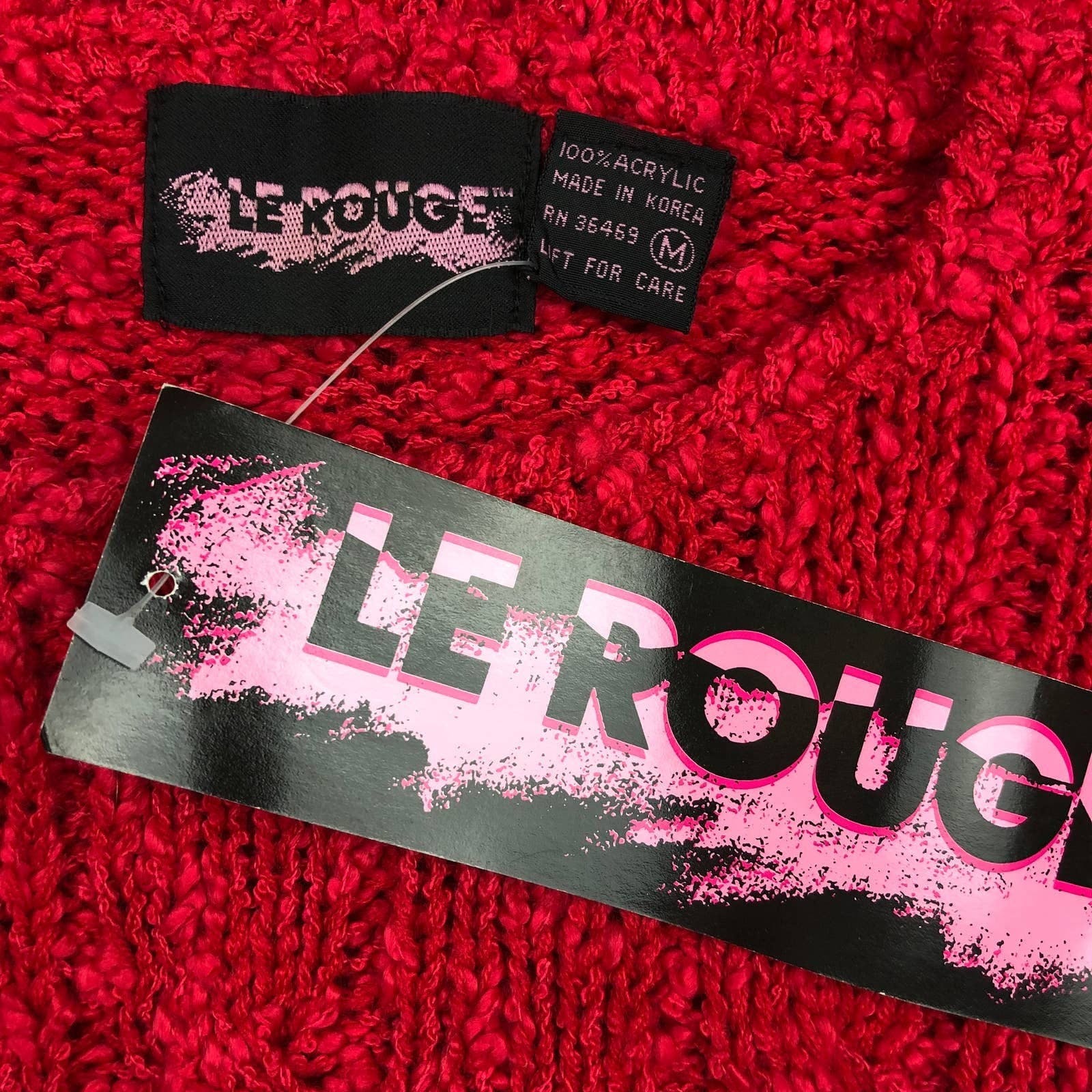 Vintage 80’s Red Sweater by Le Rouge | Shop THRILLING