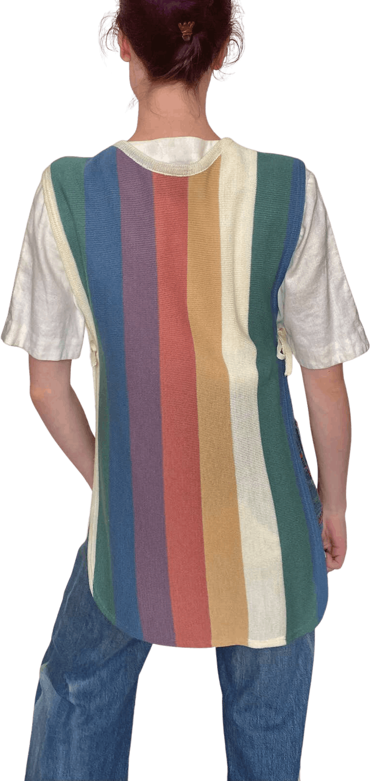 Vintage 70’s Rainbow Knit Overlay Top | Shop THRILLING