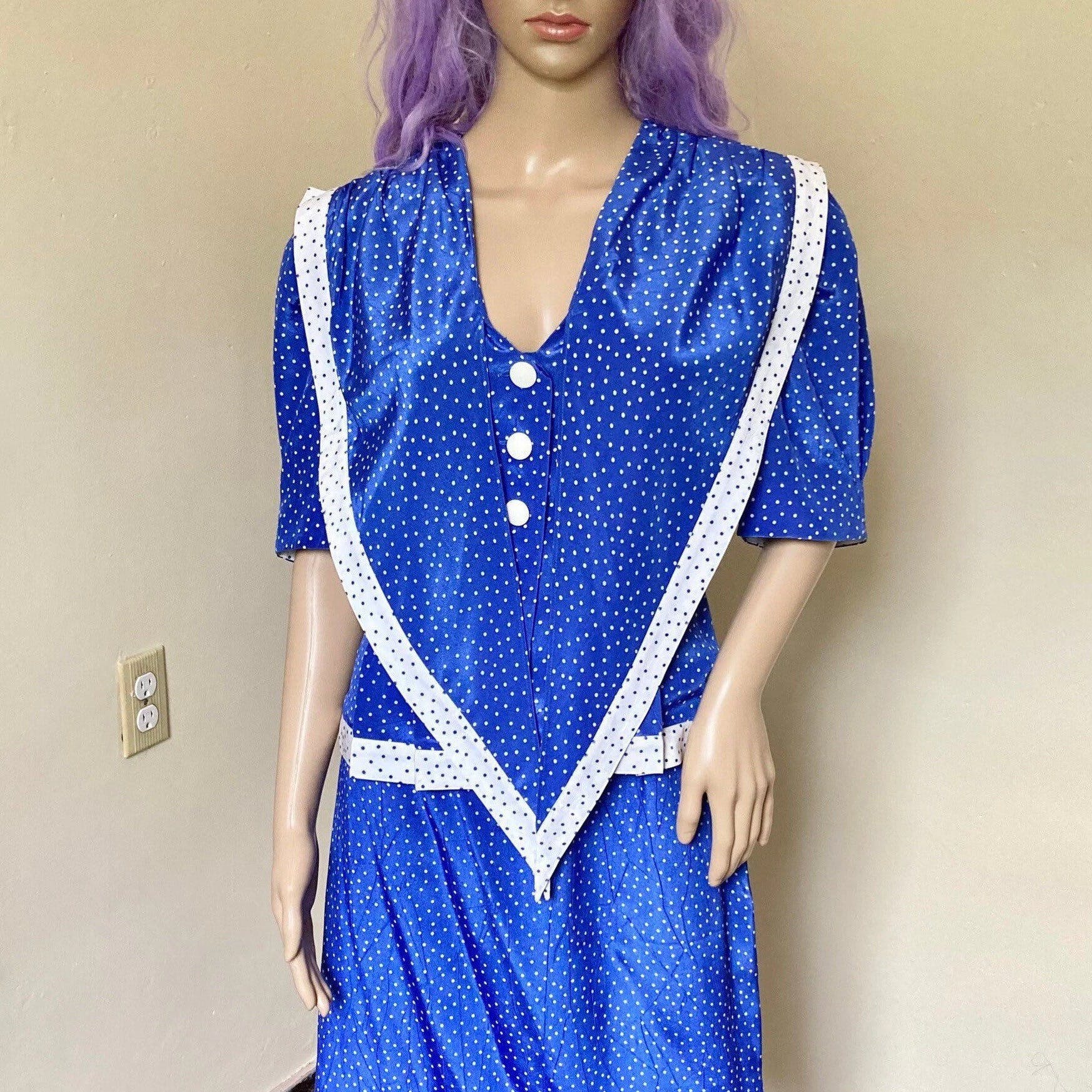 Vintage 80’s Two Piece Sailor Collared Coordinates Set | Shop THRILLING