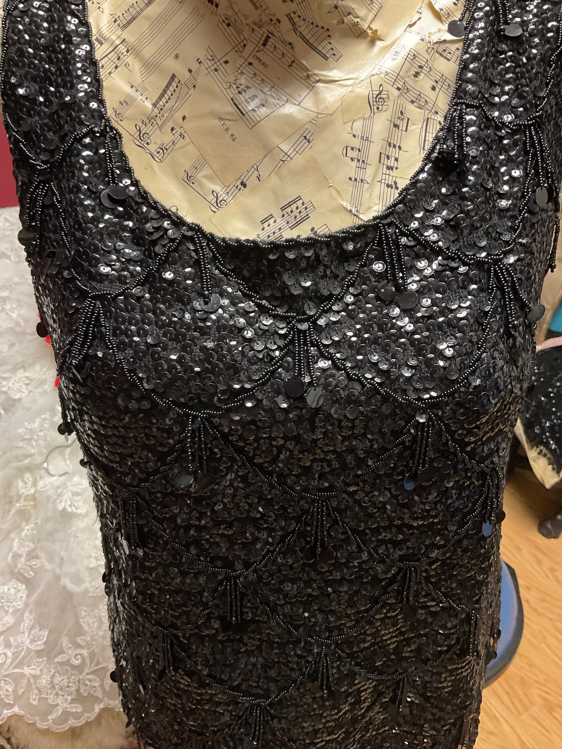 Vintage Black Beaded Shell | Shop THRILLING