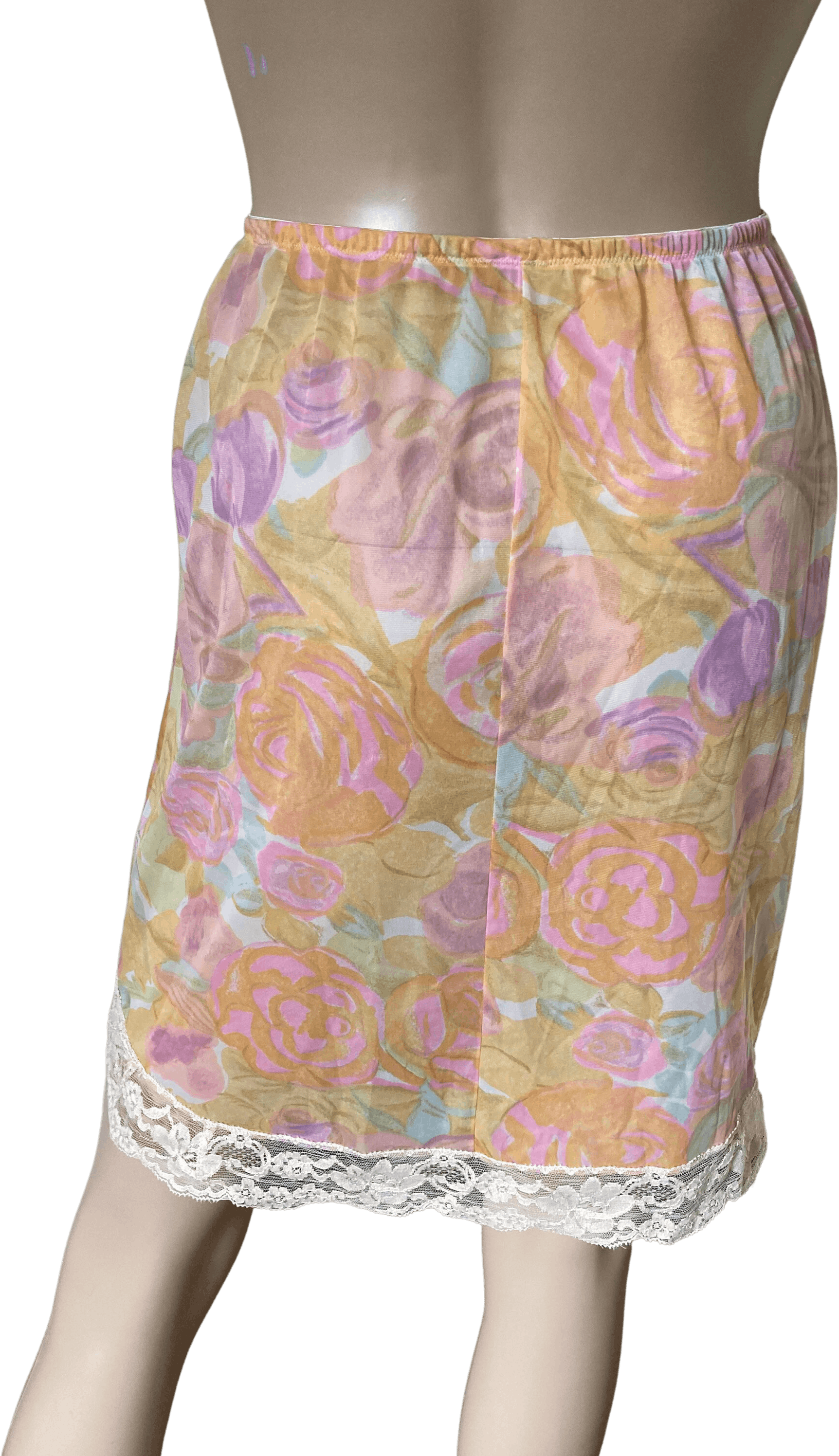 Vintage 60’s Pastel Watercolor Floral Skirt Slip | Shop THRILLING