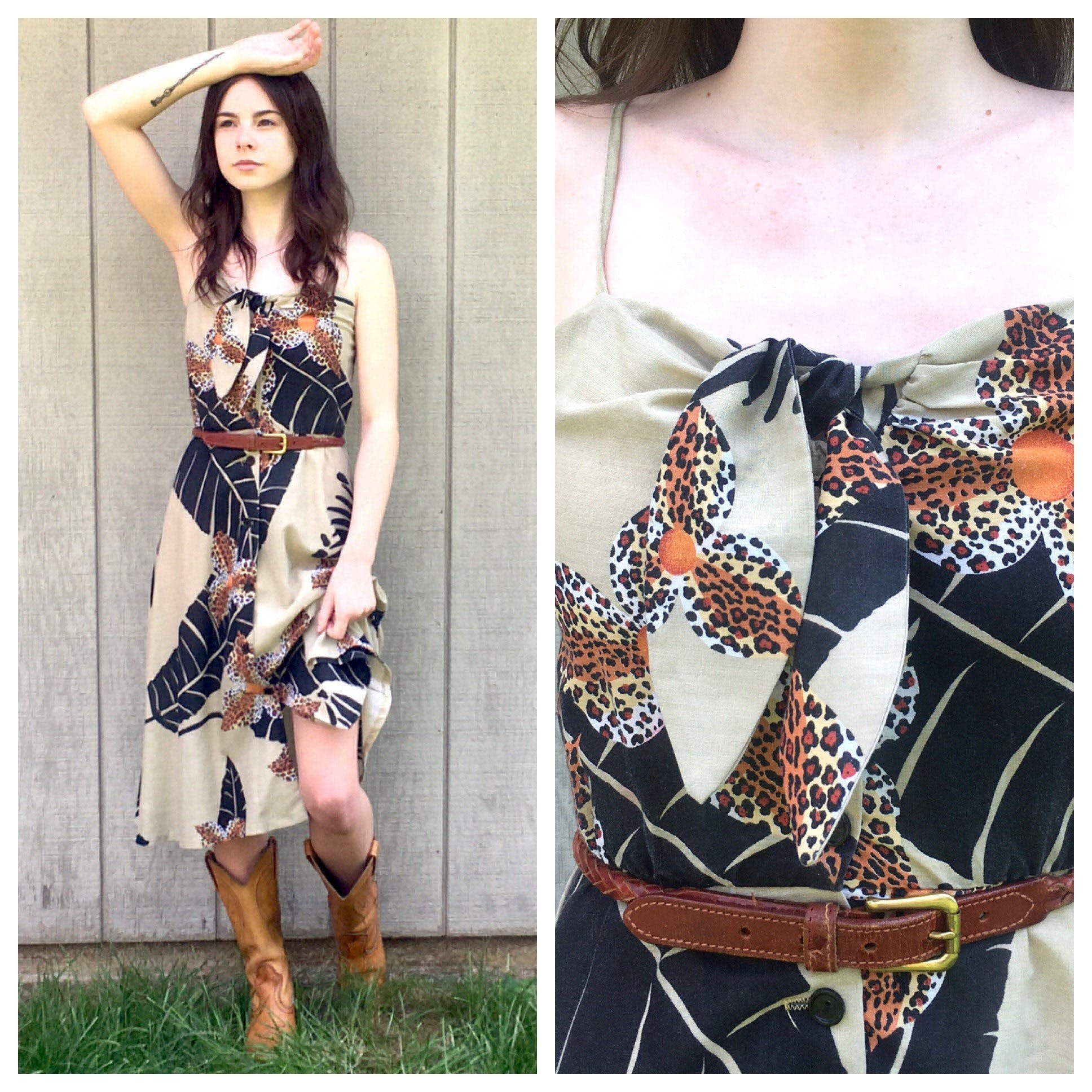 Vintage 70’s Pin Up Leopard Dress | Shop THRILLING