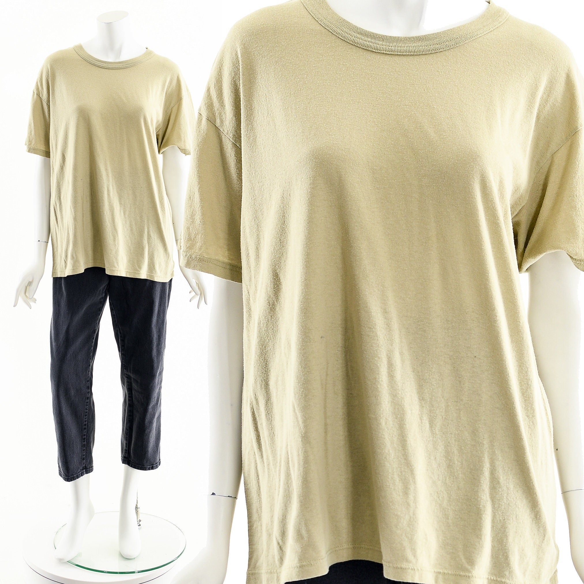 Vintage Sand Colored Soffe T-Shirt by Soffe | Shop THRILLING