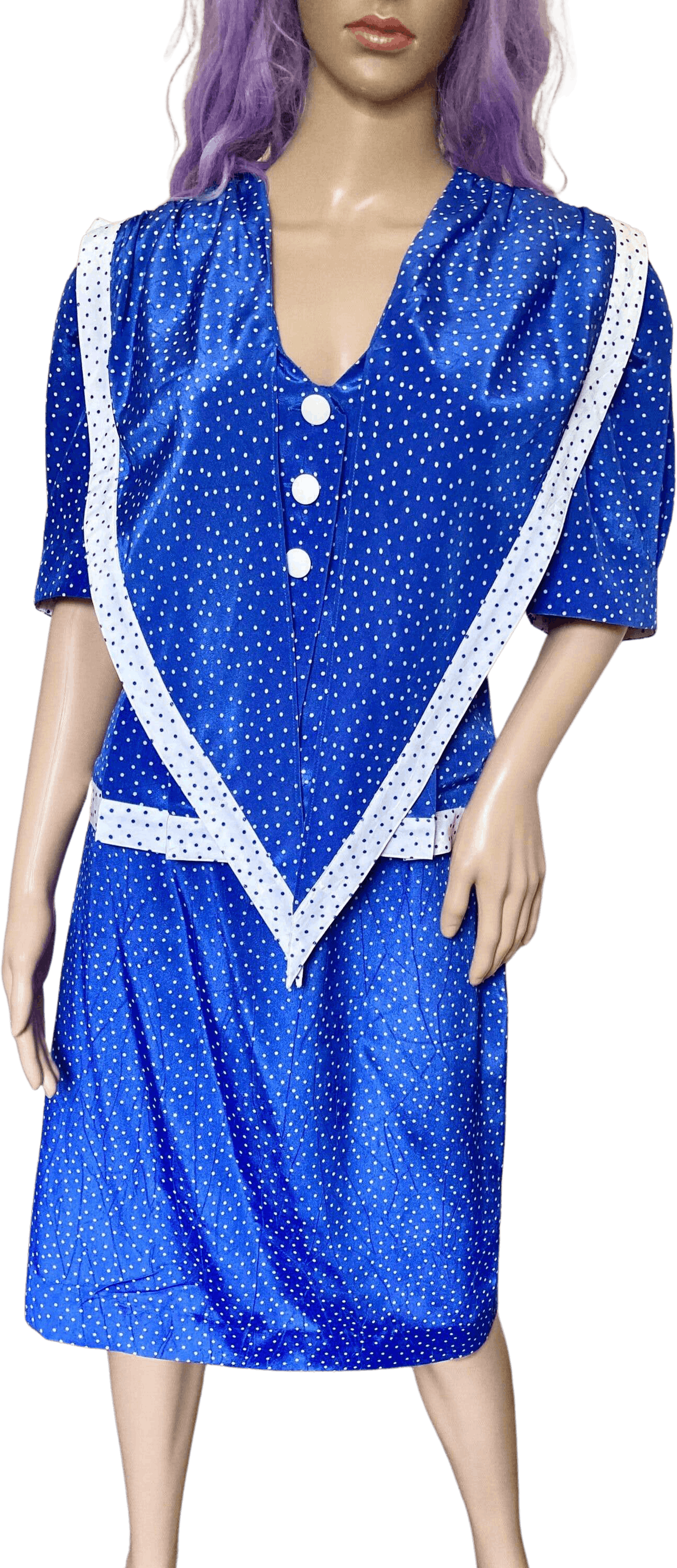 Vintage 80’s Two Piece Sailor Collared Coordinates Set | Shop THRILLING
