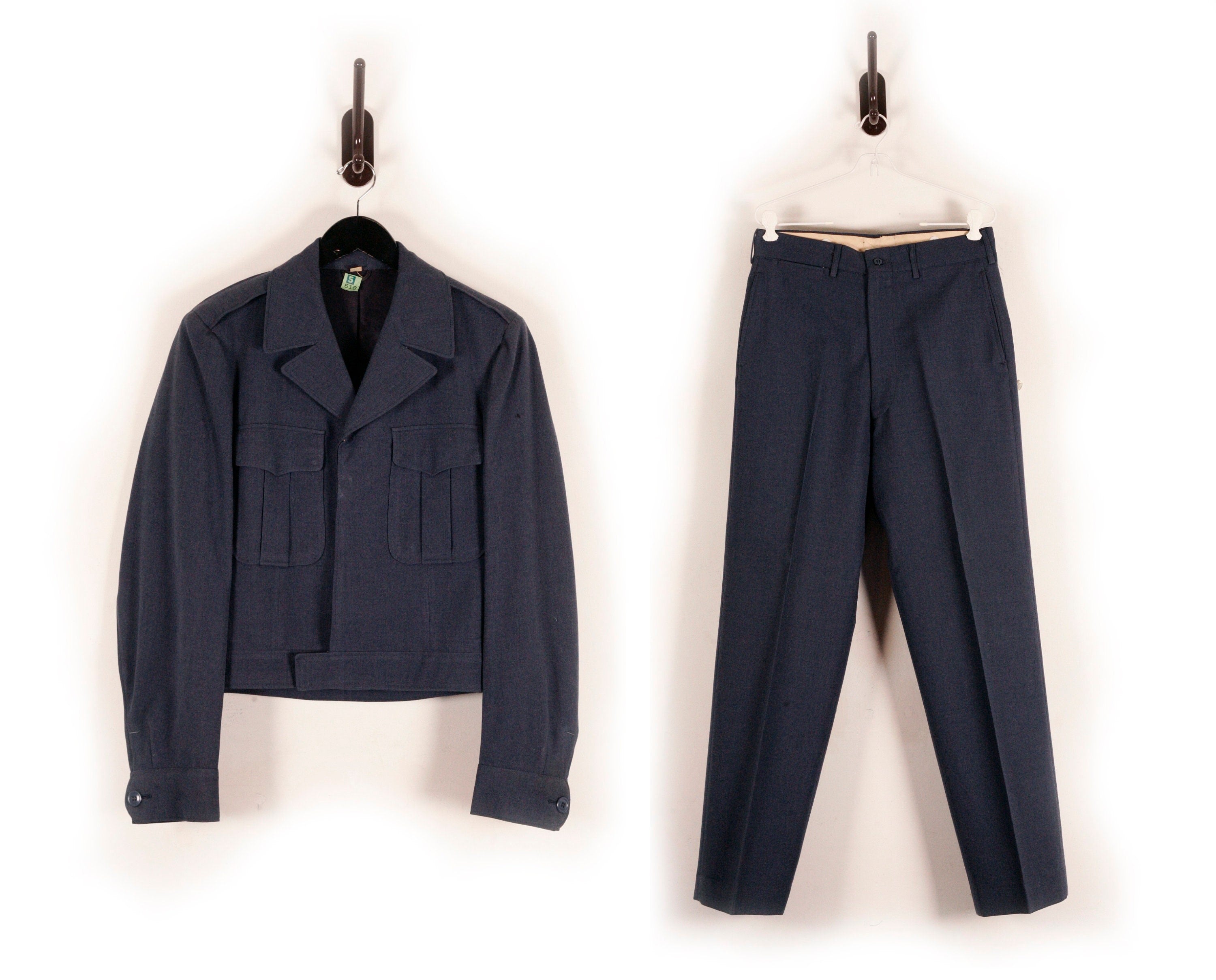 Vintage Usaf 1951 Uniform Eisenhower Standard Issue Wool Serge Blue by ...