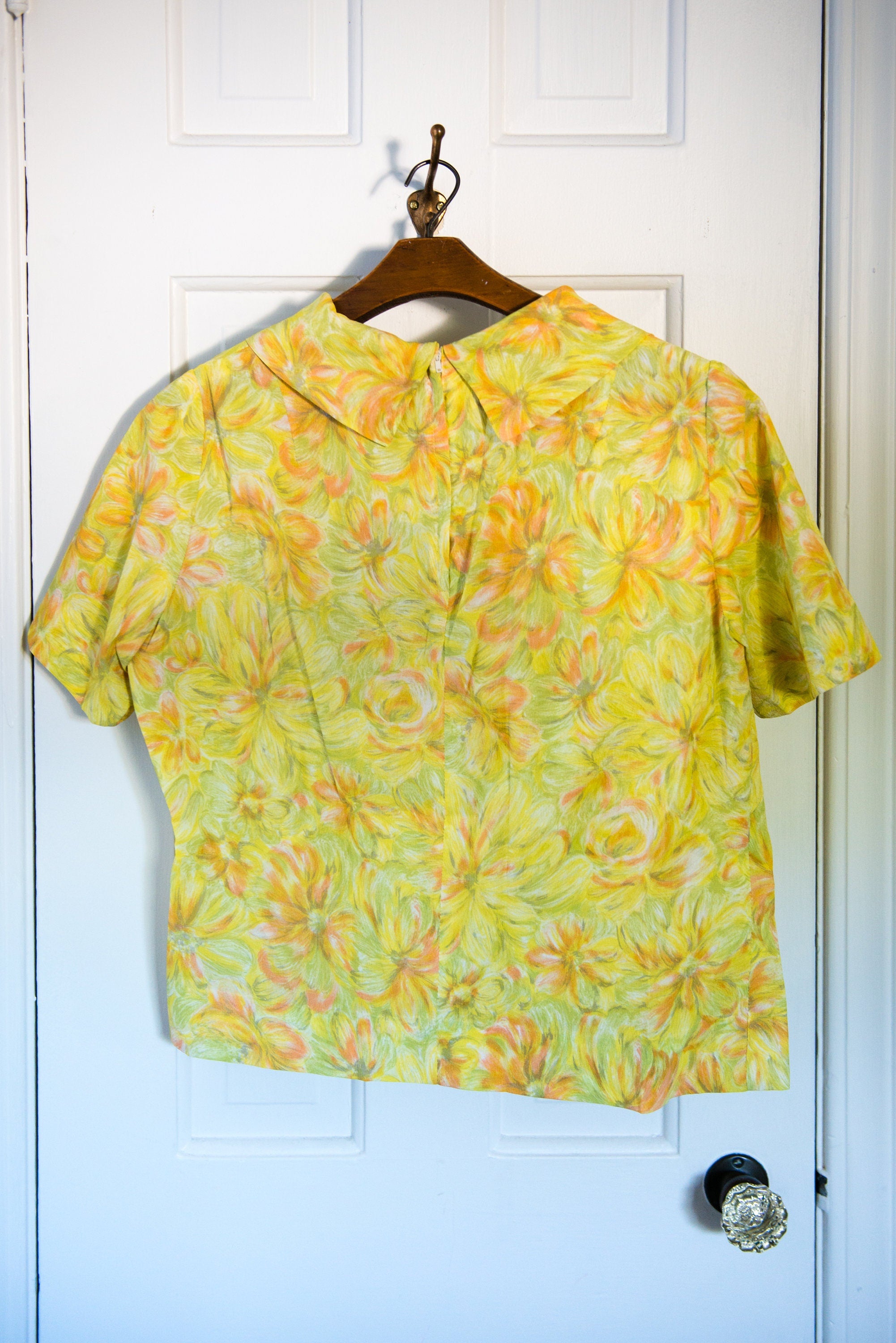 Vintage 60’s Yellow Floral Blouse and Skirt Set | Shop THRILLING