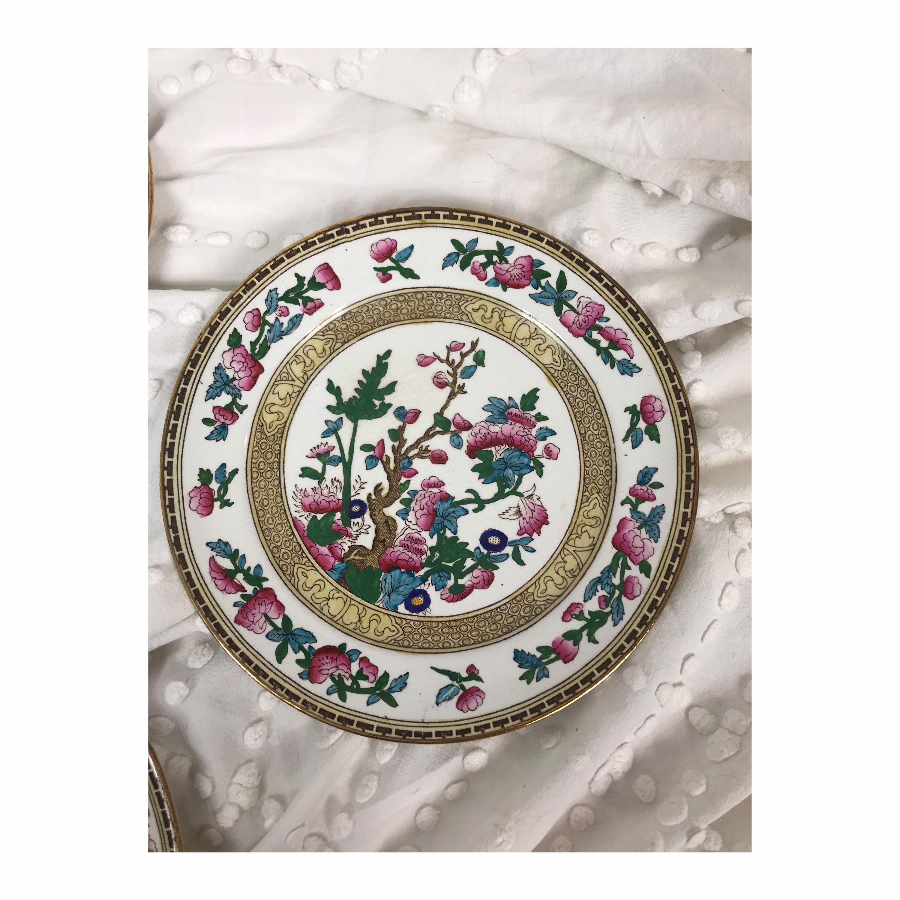 Vintage Solian Ware Indian Tree Soho Pottery Salad Plates By Solian ...