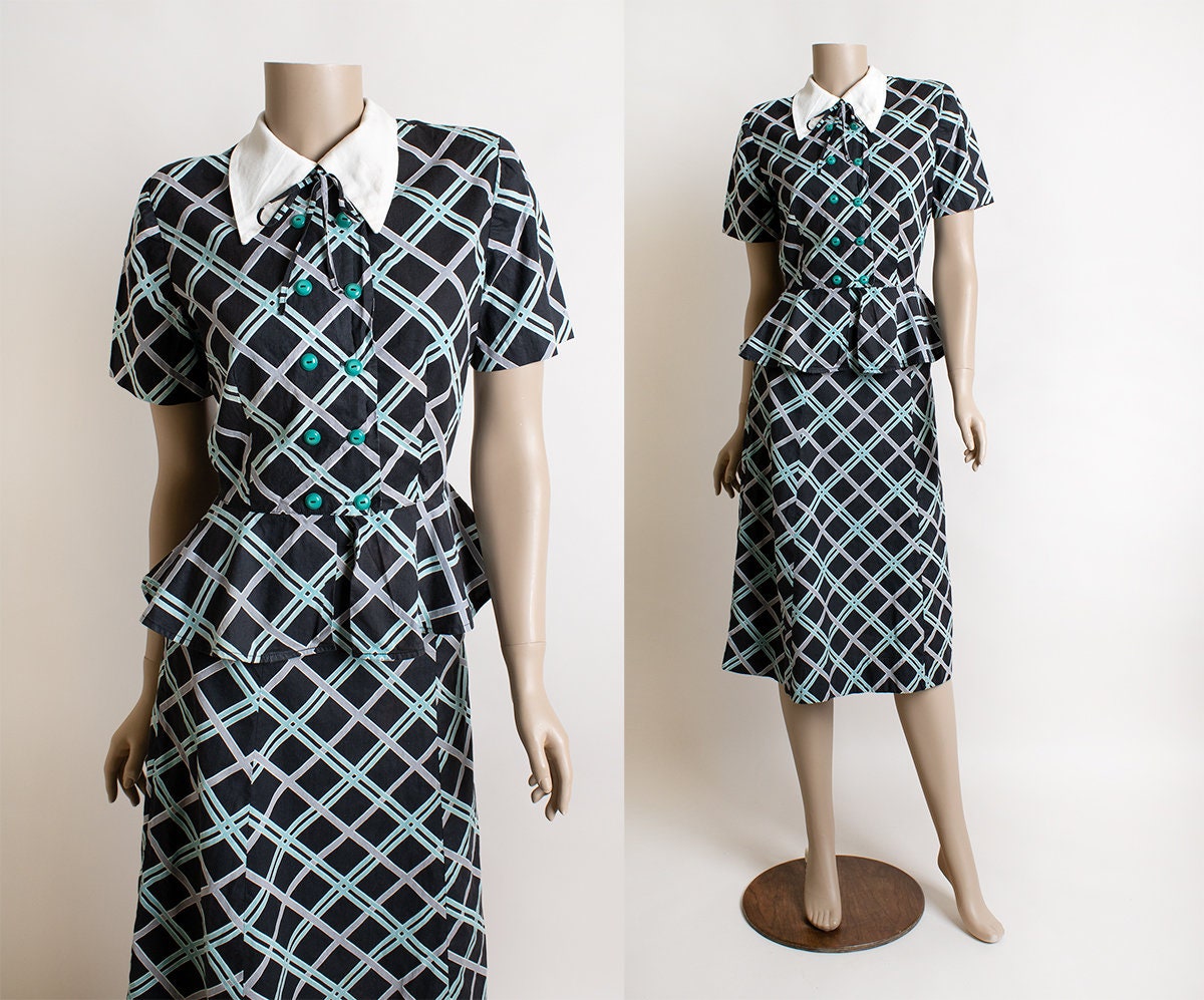 Vintage 40s Blouse and Skirt Set Small | Shop THRILLING