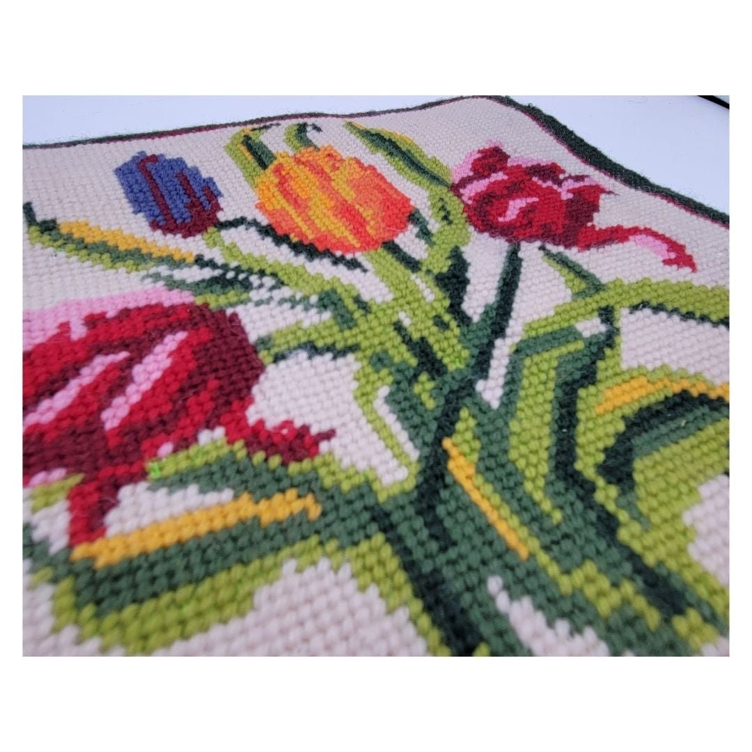 Vintage Tulip Needlepoint | Shop THRILLING