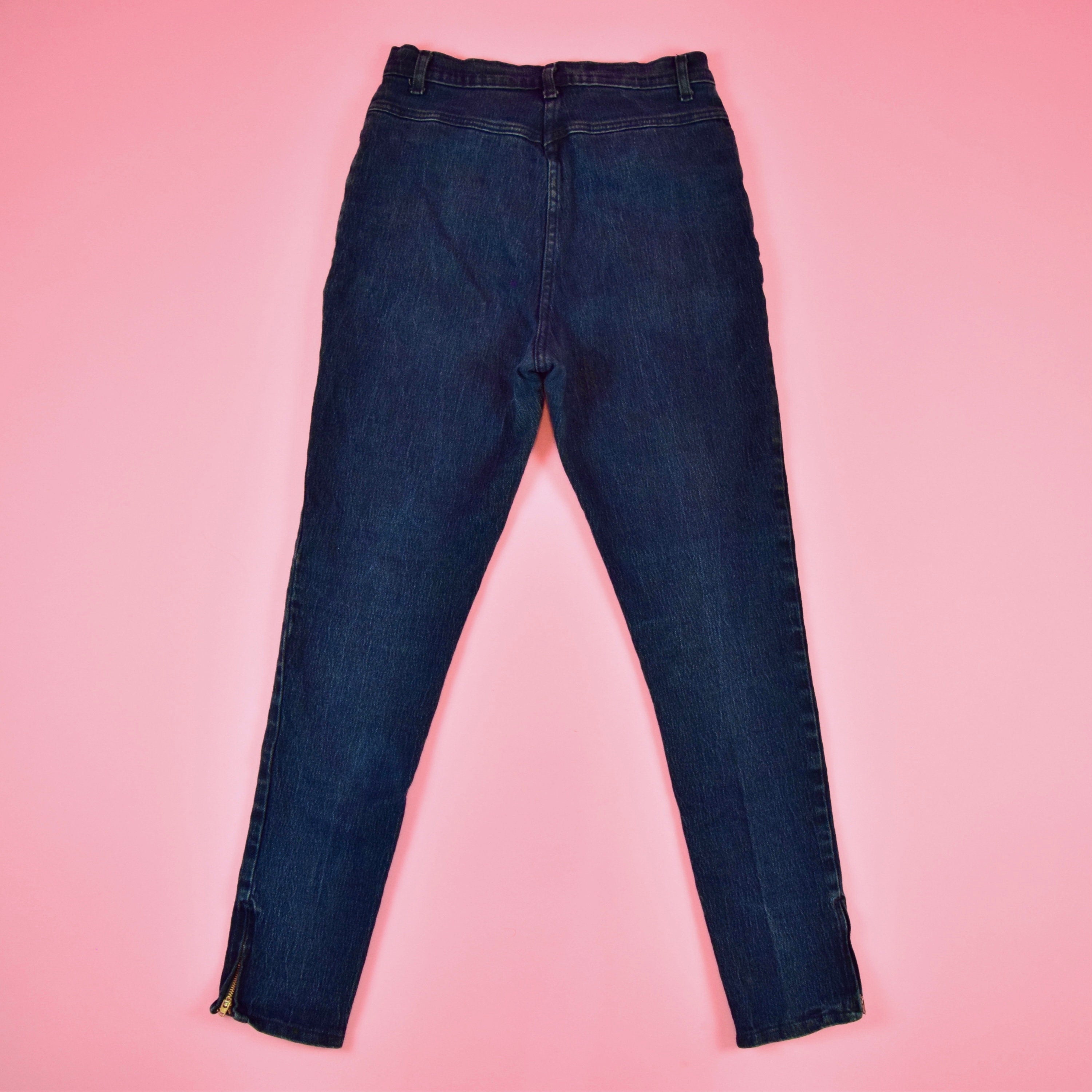 Vintage 80’s Dark Blue High Waisted Jeans | Shop THRILLING