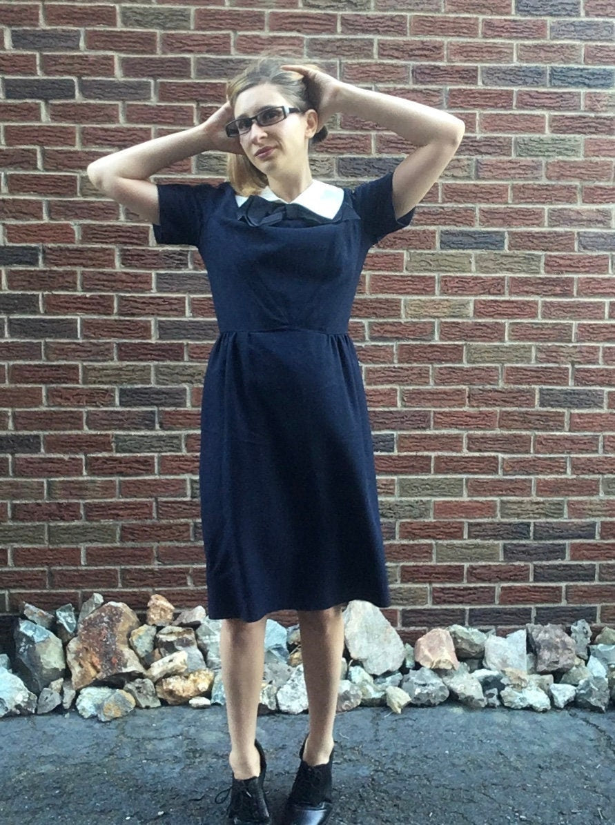 Vintage Wednesday Addams Dress Circa 60s 70s | Shop THRILLING