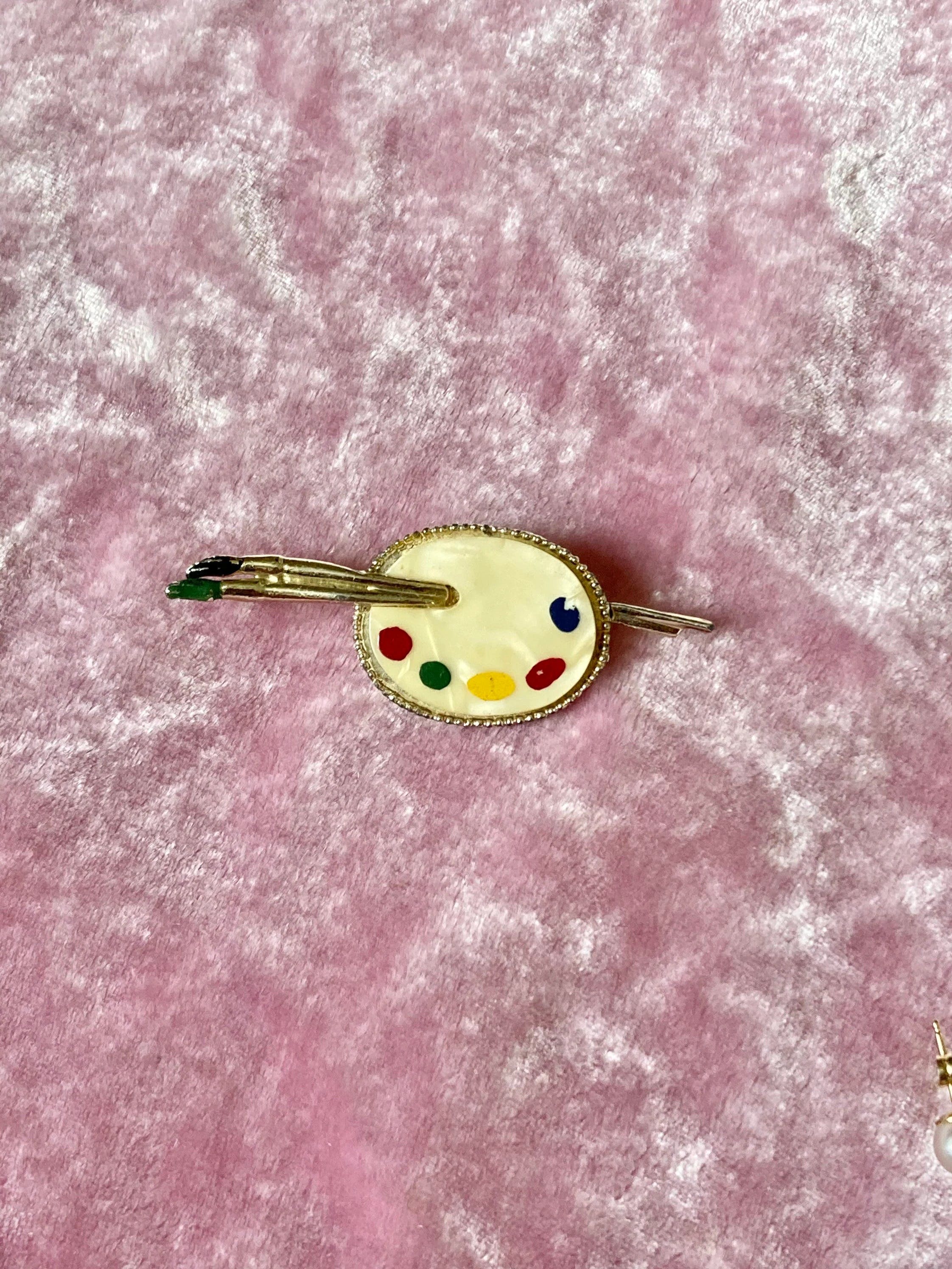 Vintage Painters Palette Brooch | Shop THRILLING