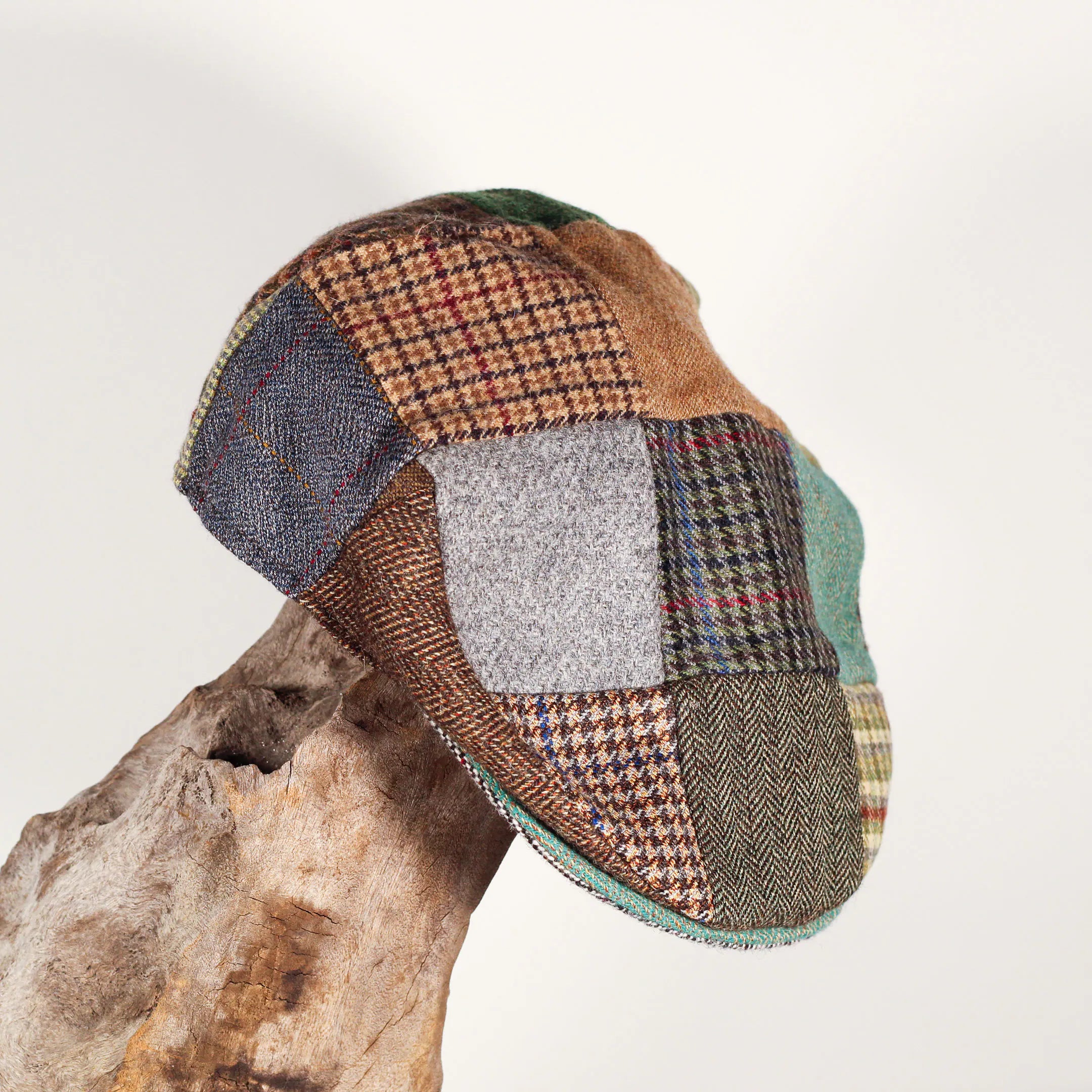 Vintage 100% Pure Irish Wool Patchwork Hanna Hats Newsboy Hat by Hanna ...