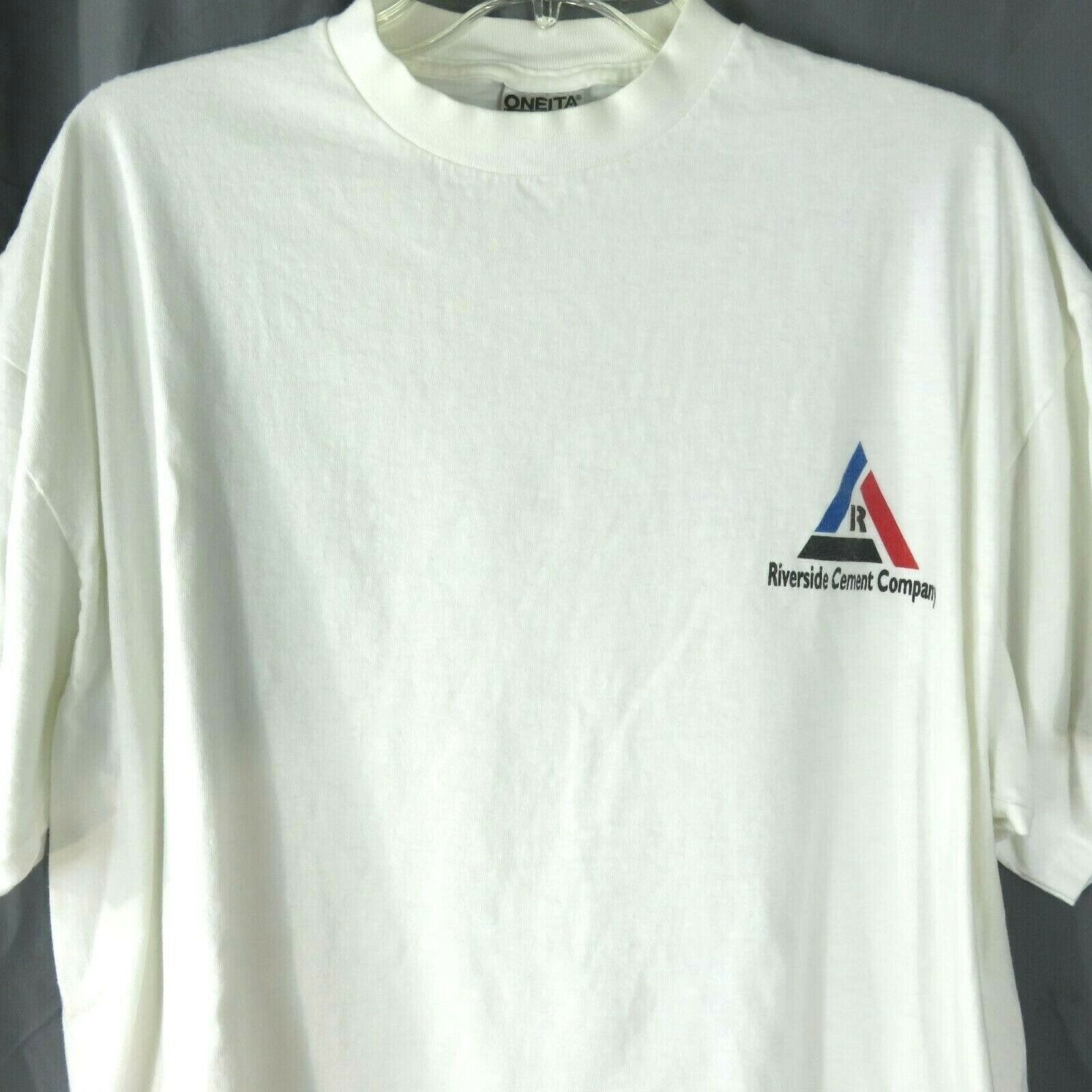 Vintage 80’s Riverside Cement Company White T-Shirt | Shop THRILLING