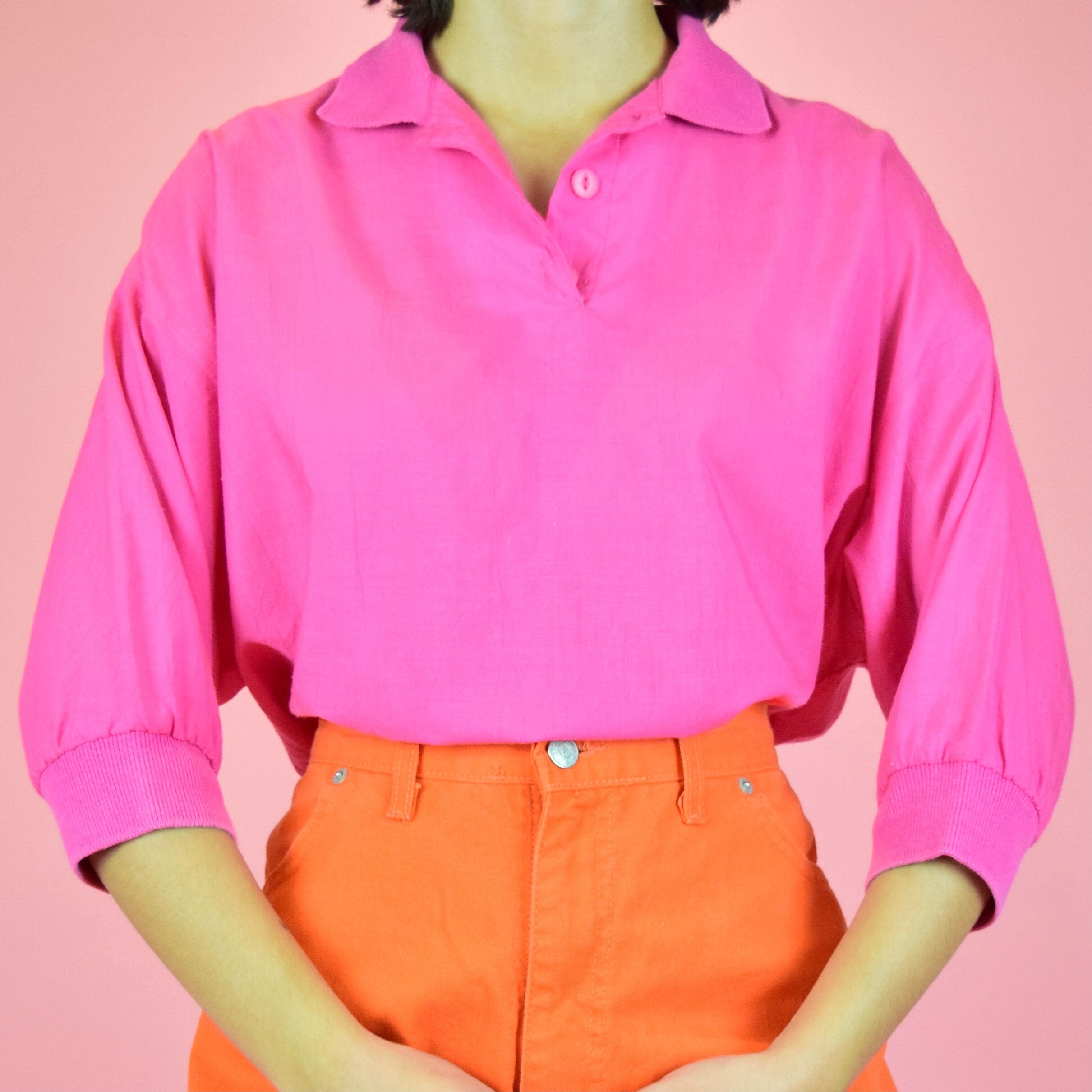Vintage 80’s Hot Pink Polo Shirt | Shop THRILLING