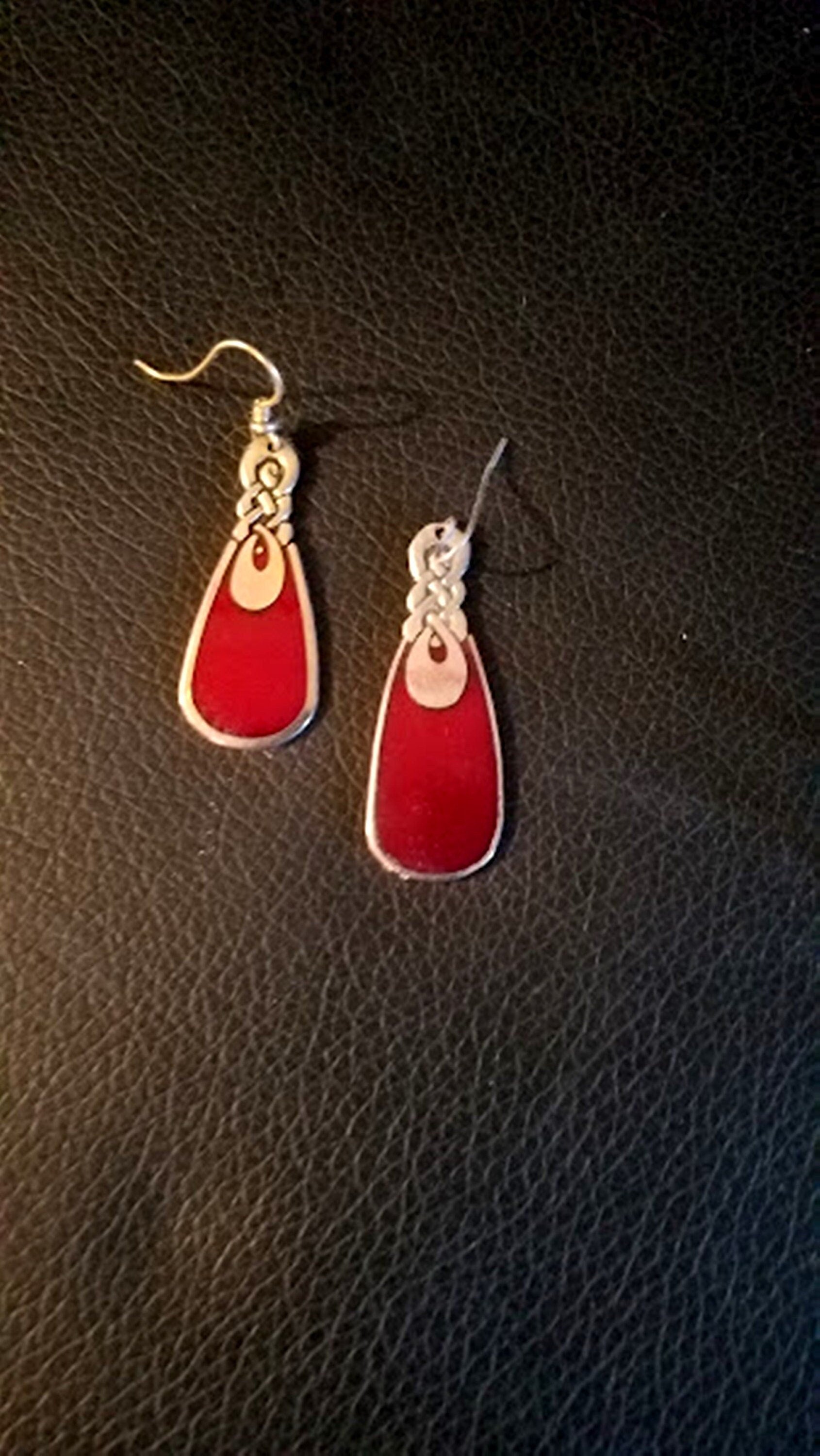 Vintage 80s Laura Birch Enamel Earrings by Laura Birch | Shop THRILLING