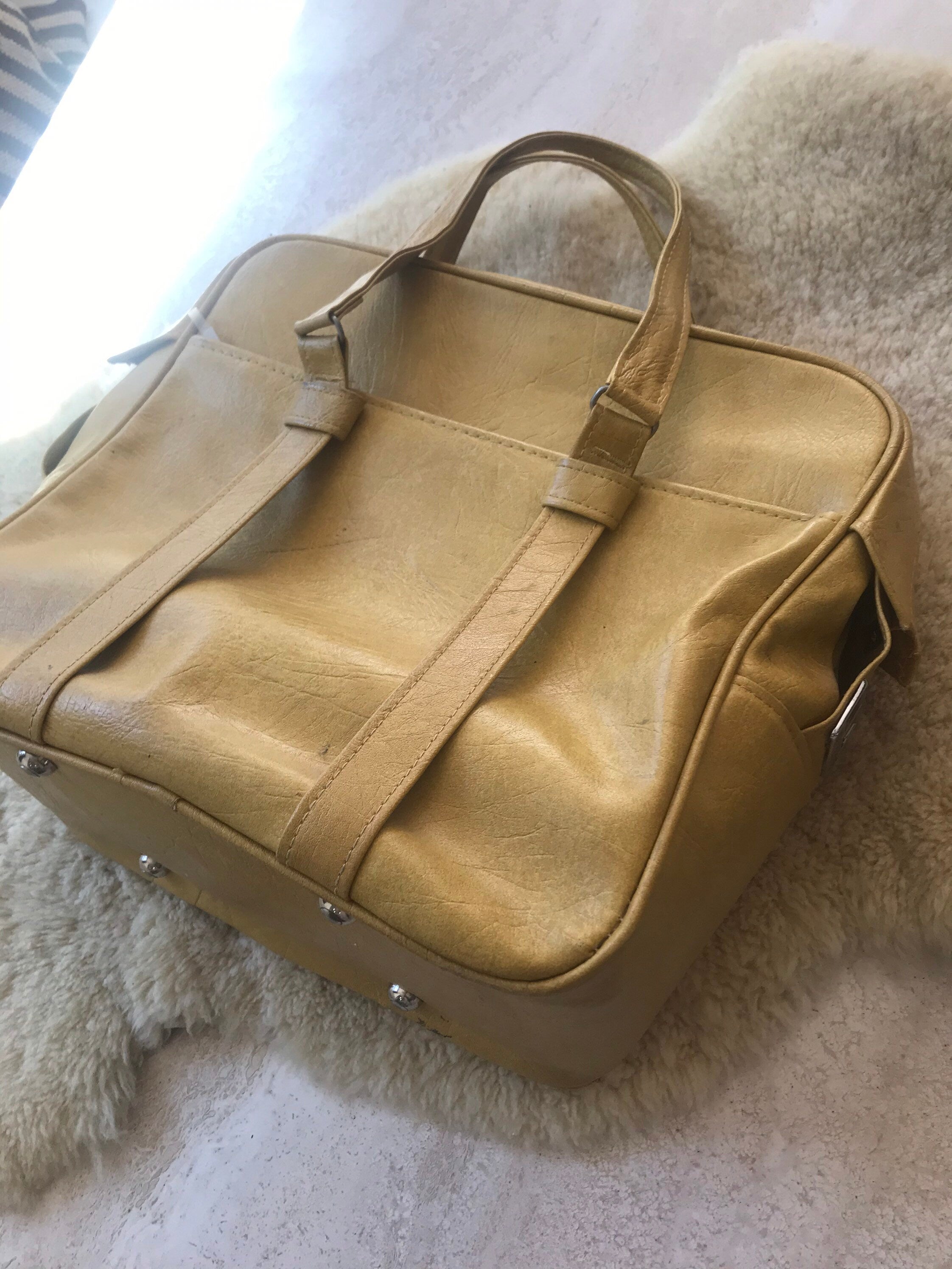 Vintage Mustard Samsonite Silhouette Tote | Shop THRILLING