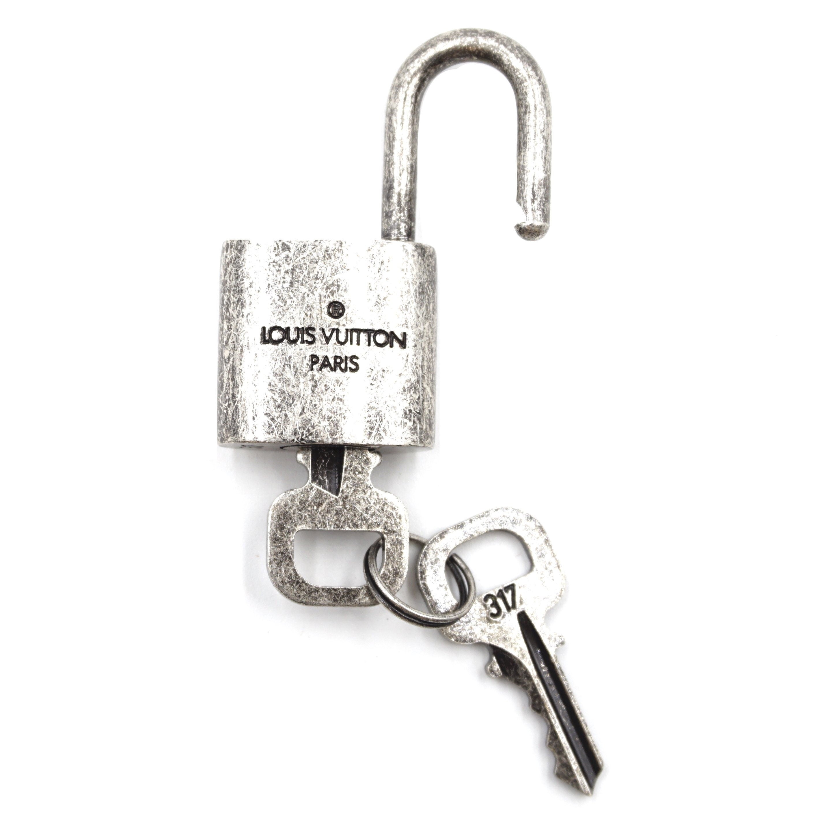 Vintage Louis Vuitton Silver Oxidized Lock and Keys Set by Louis ...
