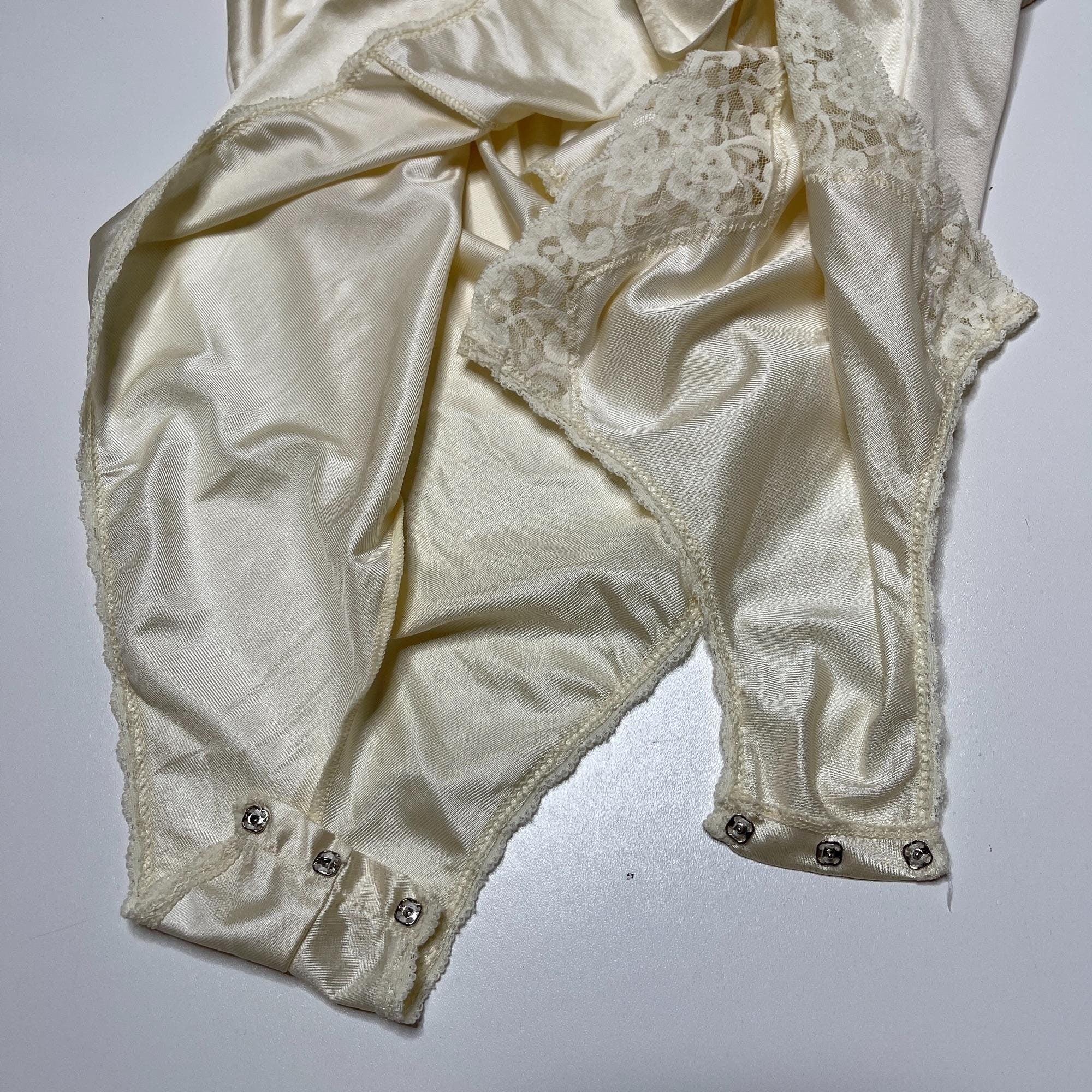 Vintage White Lace Teddy Body Suit by Blush | Shop THRILLING