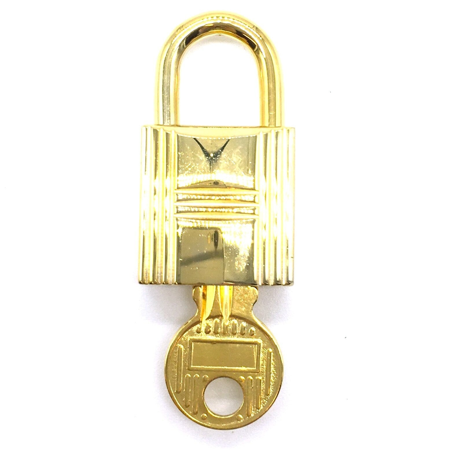 Vintage Hermès Gold Birkin Bolide Kelly Rare Polished Plated Lock Key ...