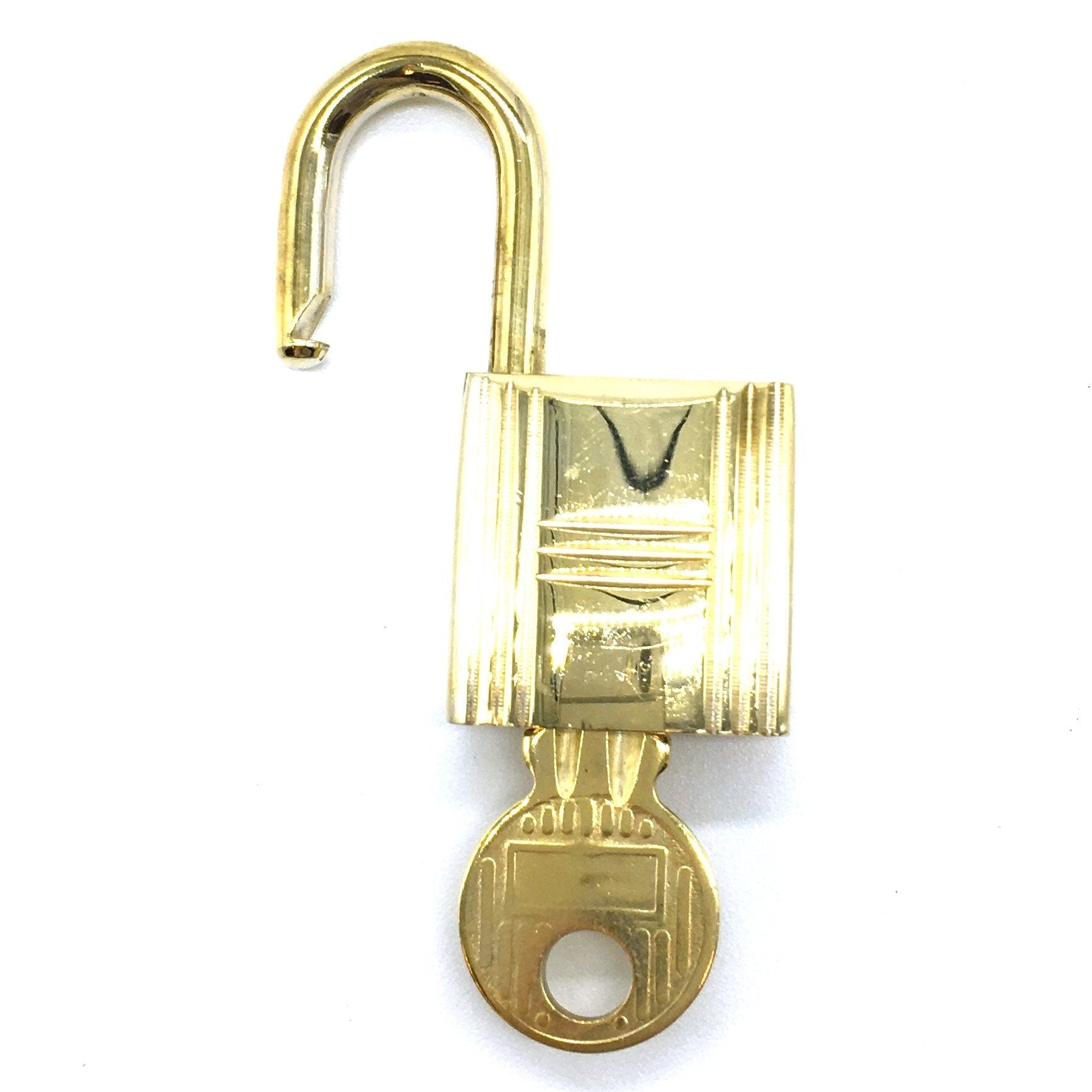 Vintage Hermès Gold Birkin Bolide Kelly Polished Plated Lock Key #063 ...