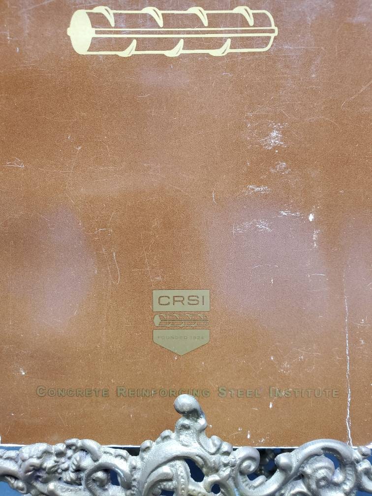 Vintage 1997 Placing Reinforcing Bars Crsi Concrete Reinforcing Steel ...