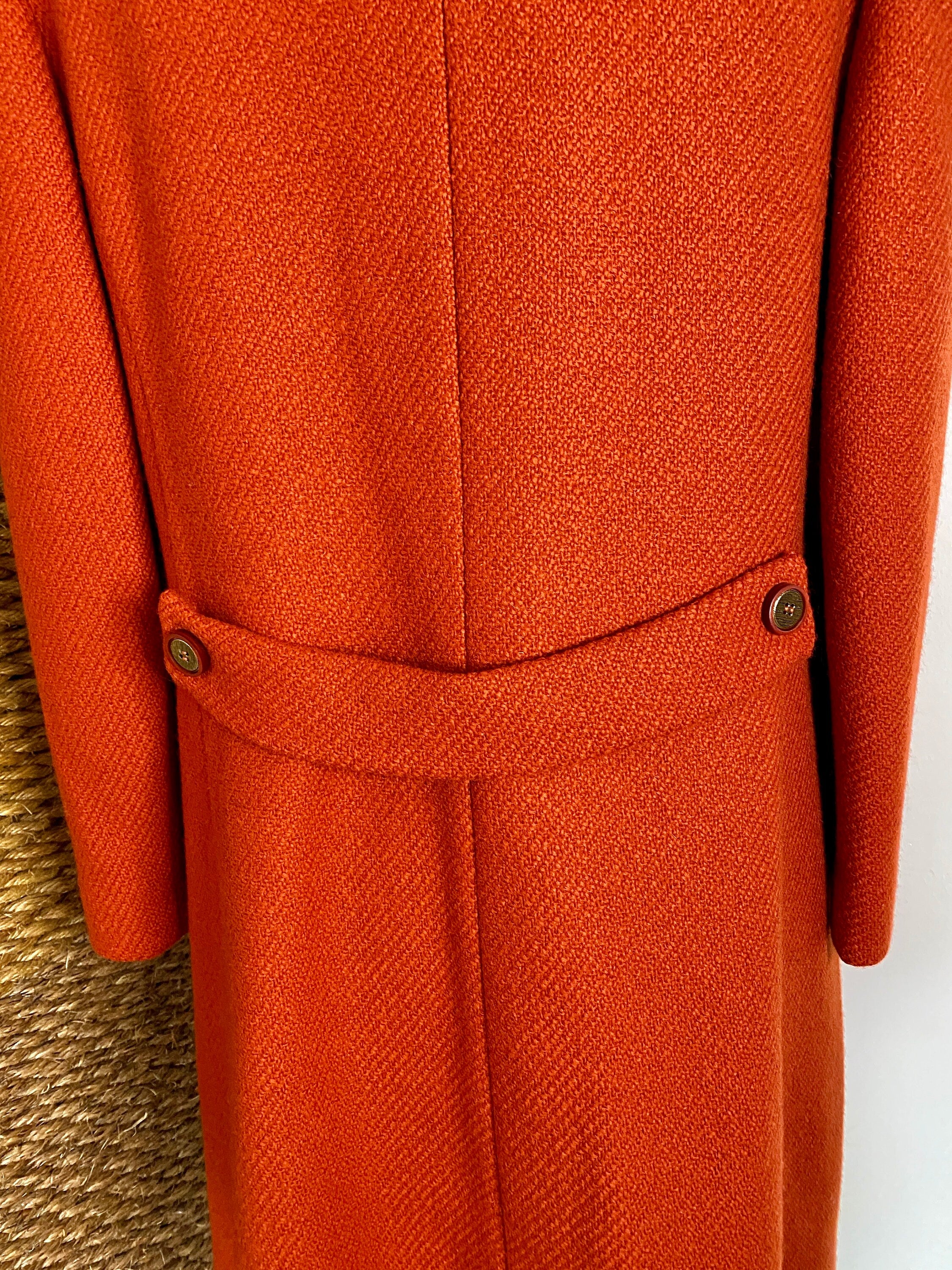 Vintage 60s Mod Orange Wool Coat by Bromleigh | Shop THRILLING