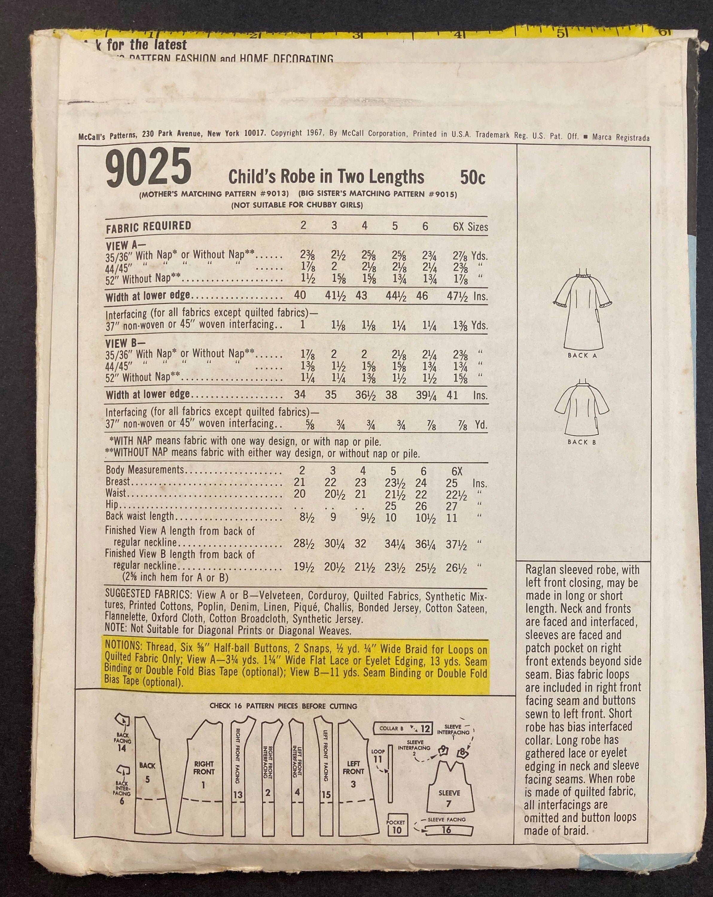 Nightgown Sewing Pattern 60s Vintage Mccalls Pattern by Mccalls | Shop ...