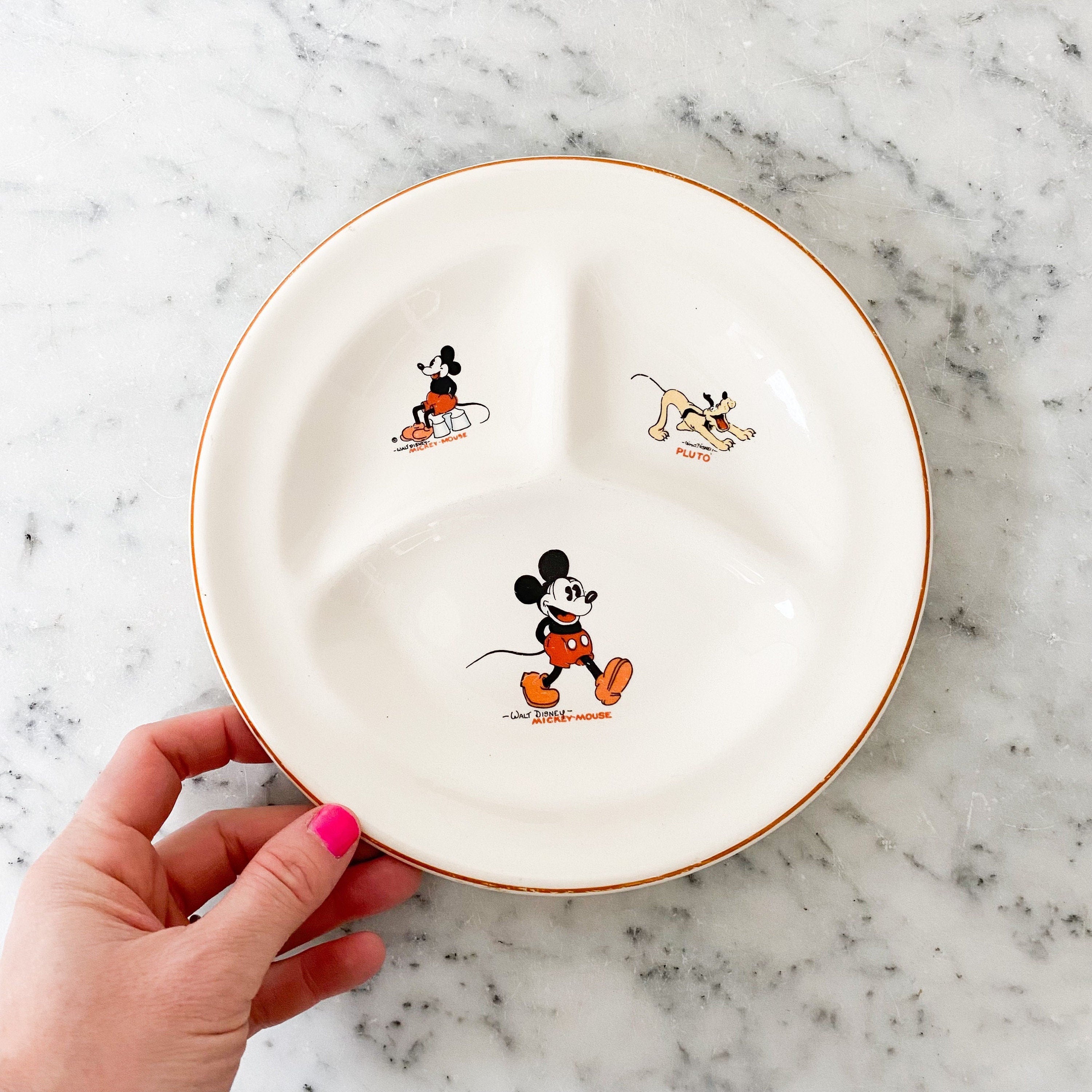 Vintage 30s Mickey Mouse Plate by Patriot China for Walt Disney | Shop ...