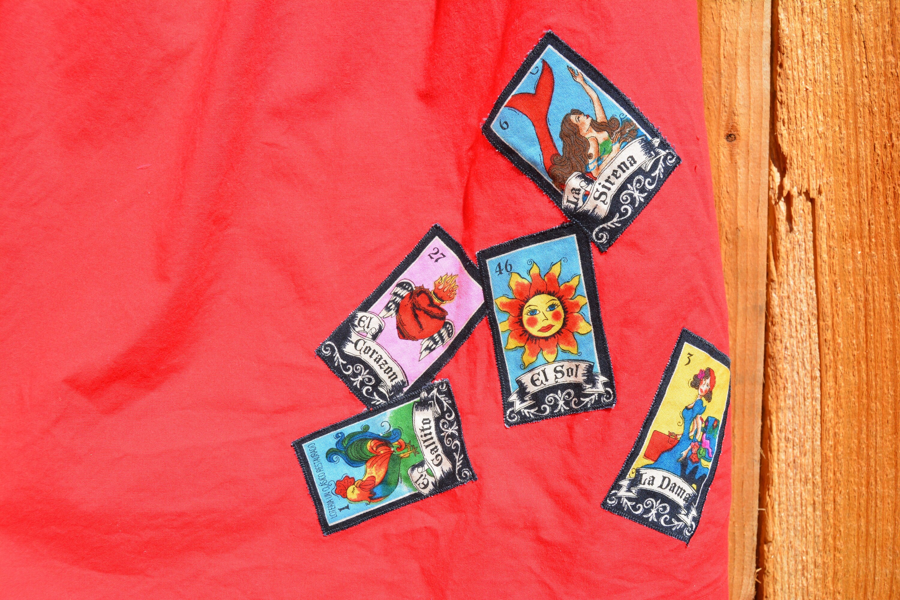Vintage Homemade Loteria A-Line Off The Shoulder Dress | Shop THRILLING