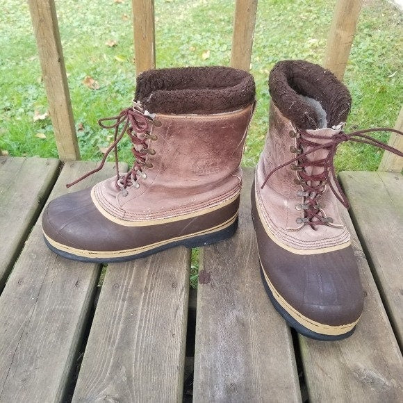 Vintage Men's Dominator Winter Snow Duck Boots Waterproof by Sorel ...
