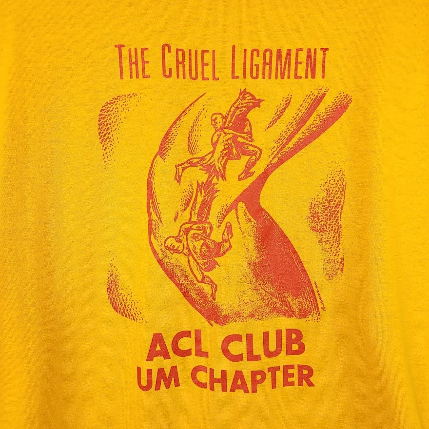 Vintage Men's 80s The Cruel Ligament Acl Club T-Shirt by Stedman | Shop ...