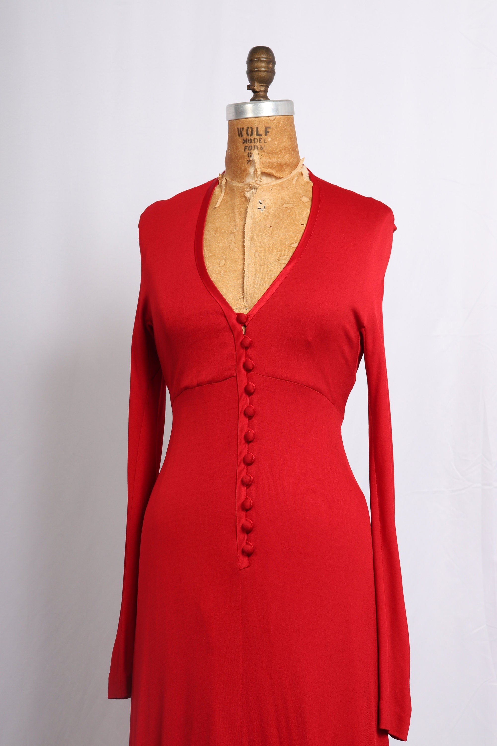 Vintage 70s Red Jersey Dress | Shop THRILLING
