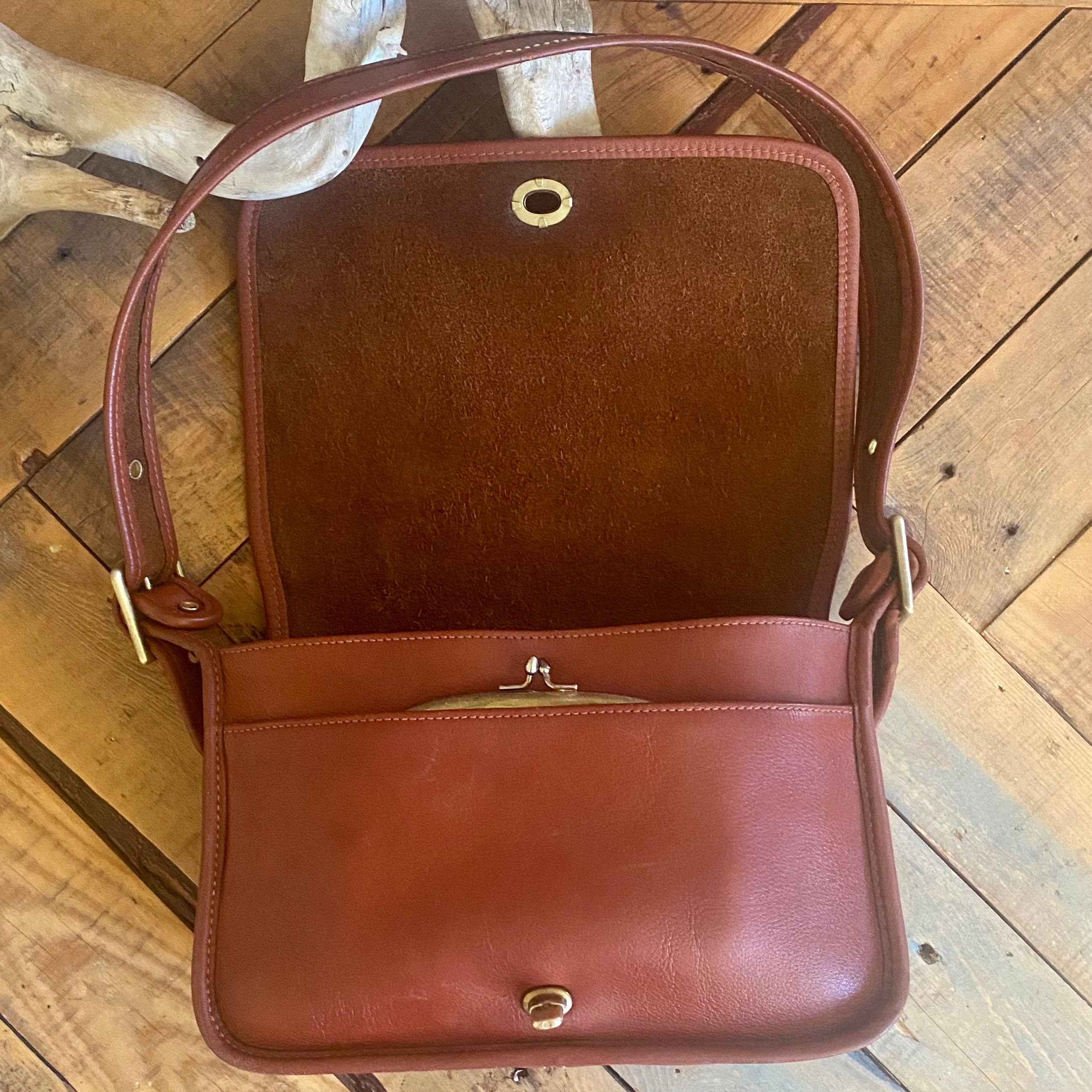 Vintage 70s Hidden Kisslock Rust Leather Shoulder Bag by Bonnie Cashin ...
