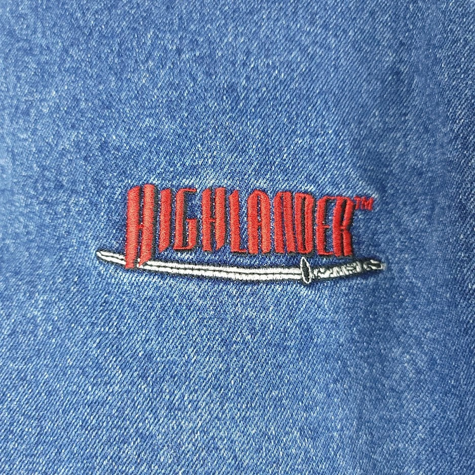 Vintage Men's 90s Highlander Varsity Bomber Jacket by Highlander ...