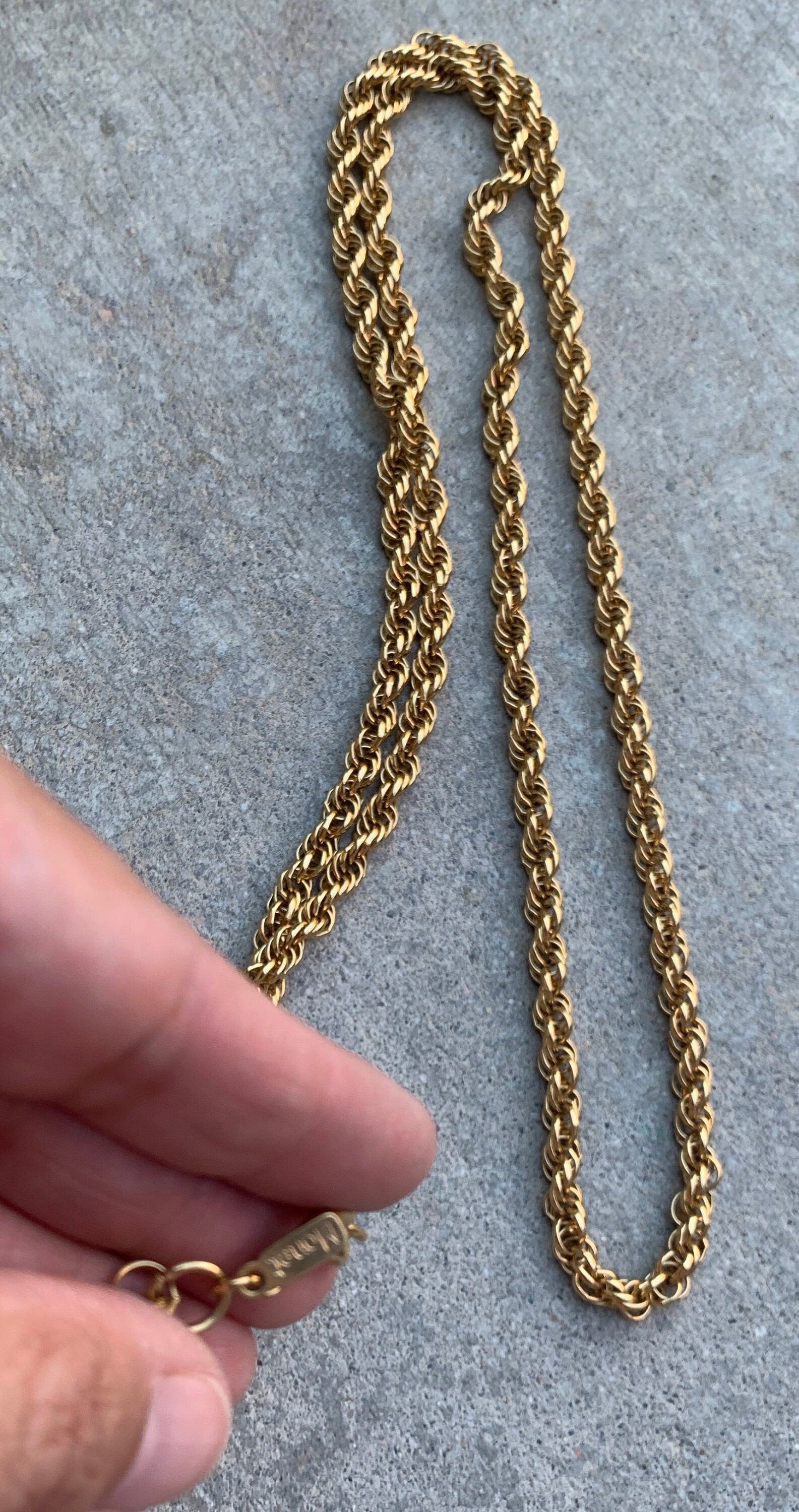Gorgeous Vintage Monet Rope Chain Necklace 80s 90s by Monet | Shop ...