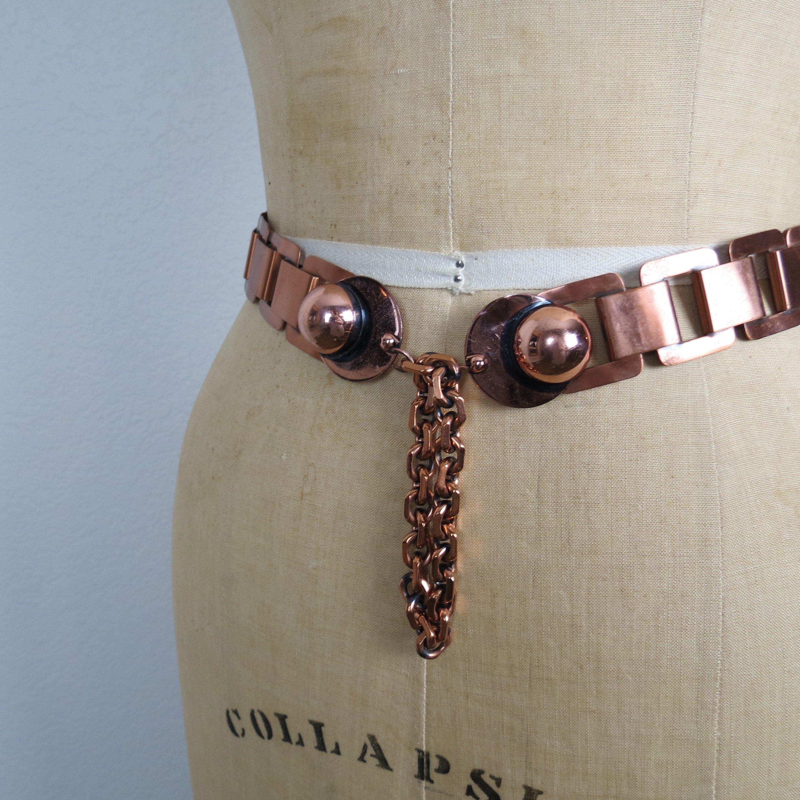 Vintage 50s Copper Chain Belt | Shop THRILLING