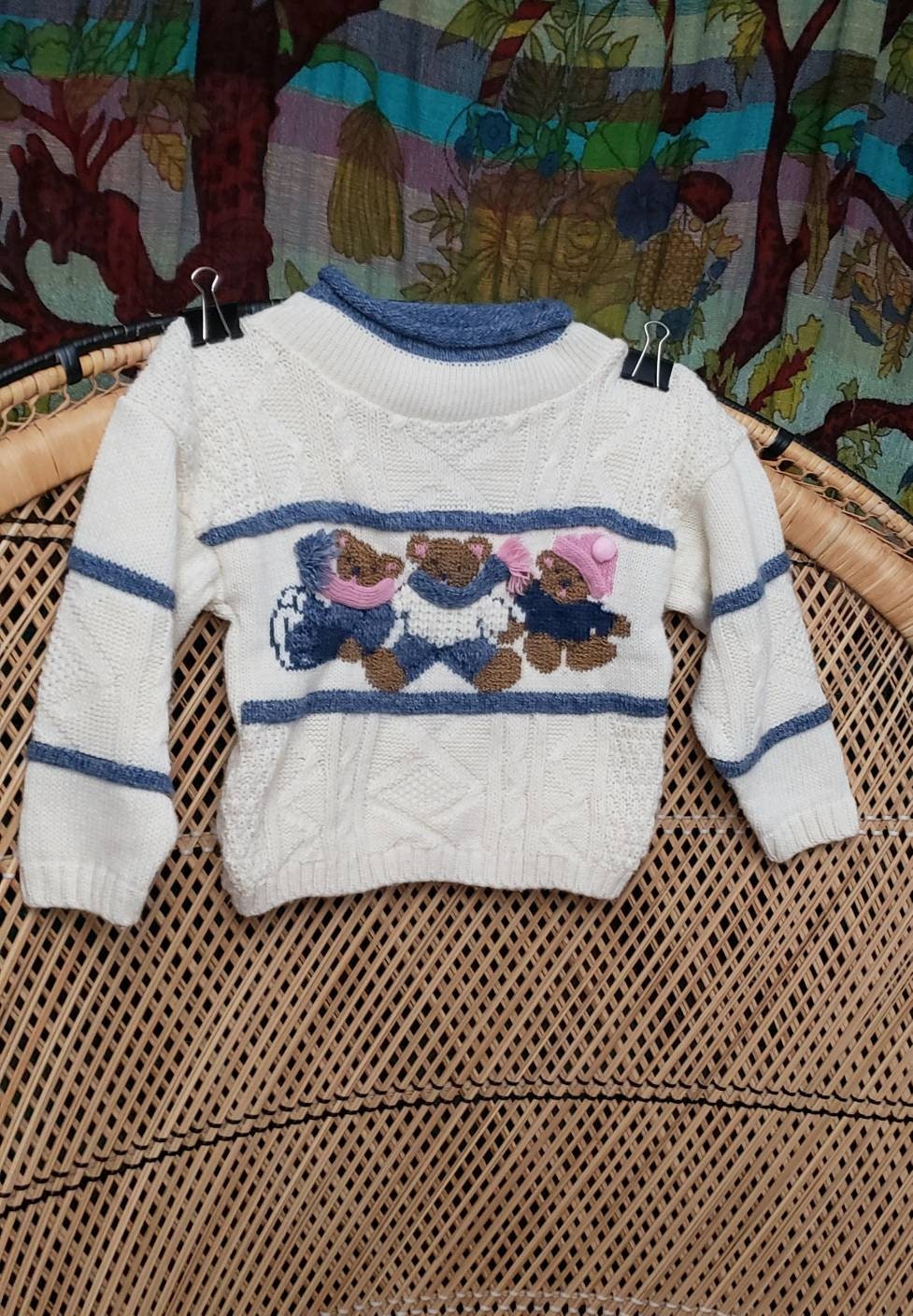 Vintage 90s Winter Teddy Bears Sweater by Jet Set by Jet Set Cool Kids ...