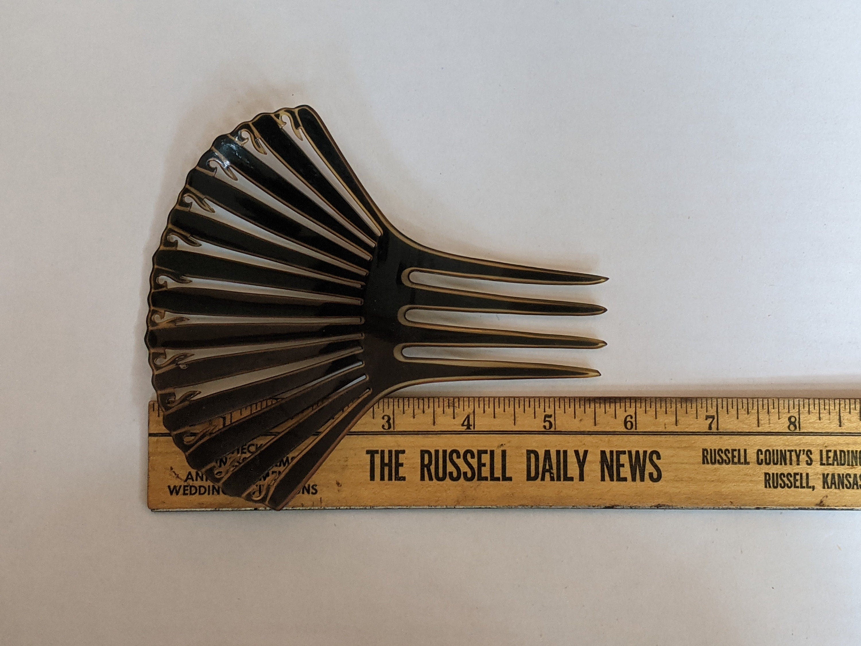 Art Deco Celluloid Hair Comb 5" Antique Vintage Historical Fashion ...