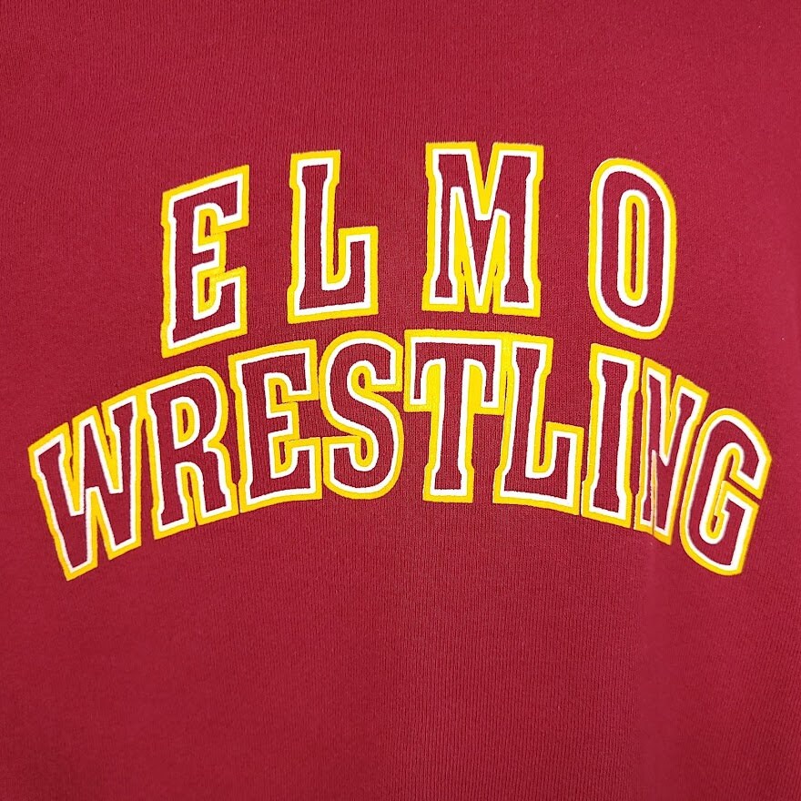 Elmo Wrestling Sweatshirt Vintage 90s El Modena High School Orange Cal ...