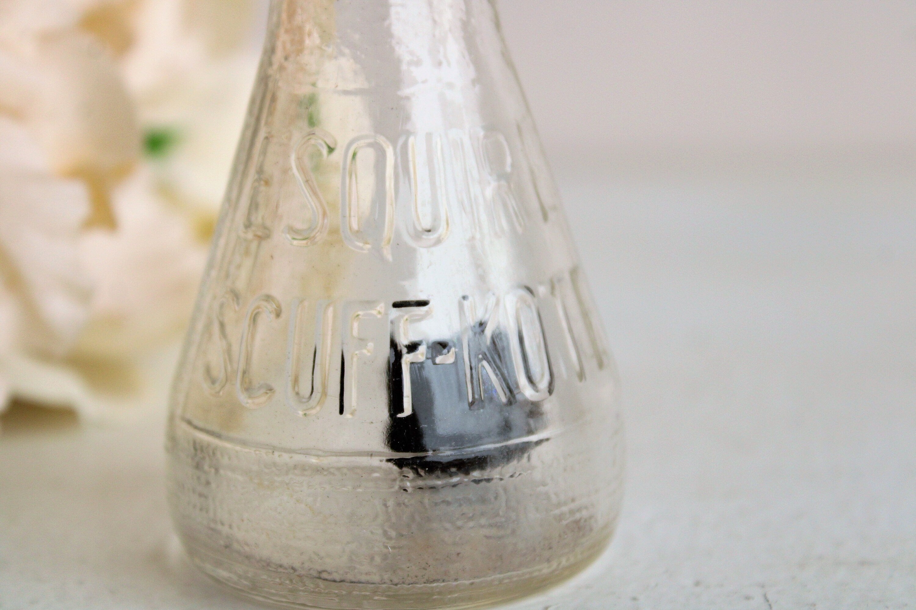 Vintage 40s Shoe Polish Bottle Esquire Scuff-Kote | Shop THRILLING