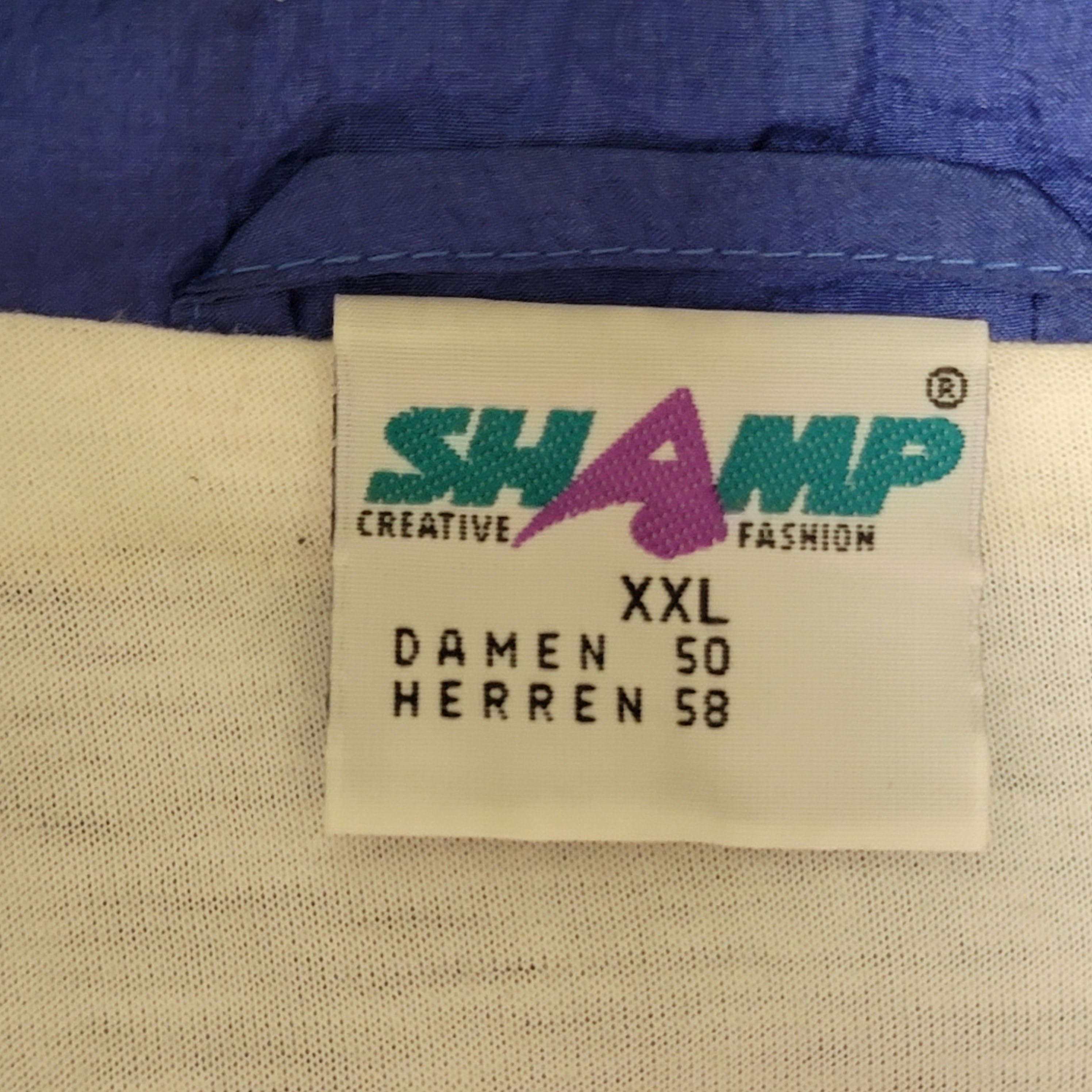 Vintage 90s Colorblock Windbreaker Jacket Blue and Green Men's by Shamp ...