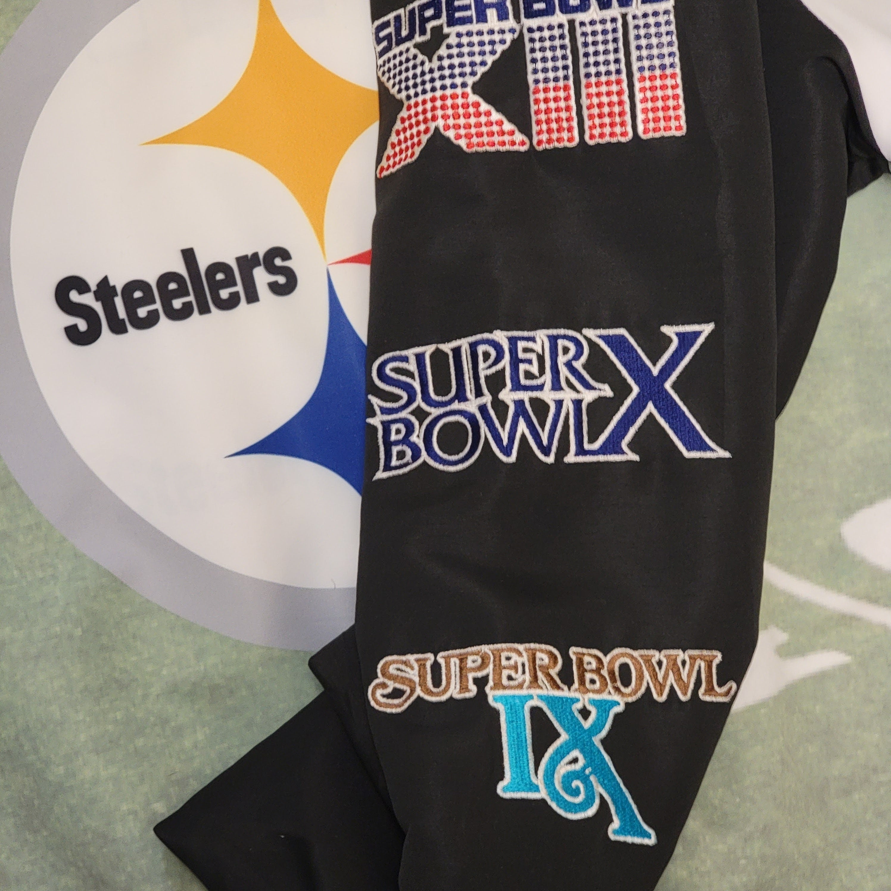 Vintage Pittsburgh Steelers Super Bowl Champions Jacket Patches On The ...