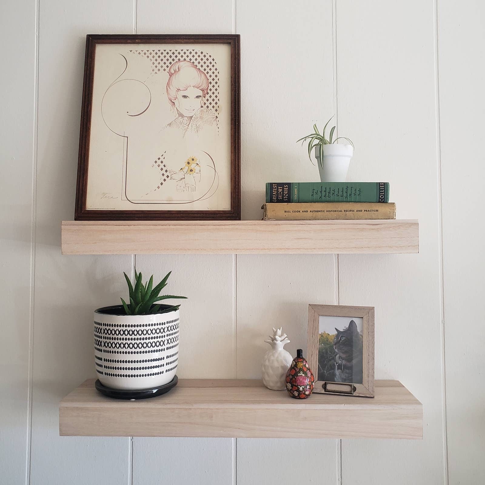 Vintage 1975 Tara Girls Lithograph Prints Wood Framed Two In Set by Wi ...