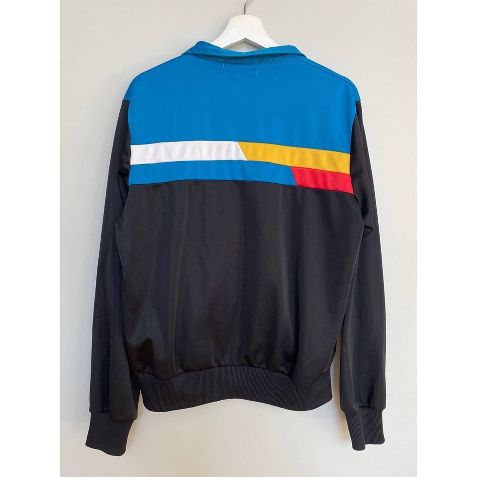 Vintage 80s Retro Black Speed Stripes Track Jacket by Todd 1 | Shop ...