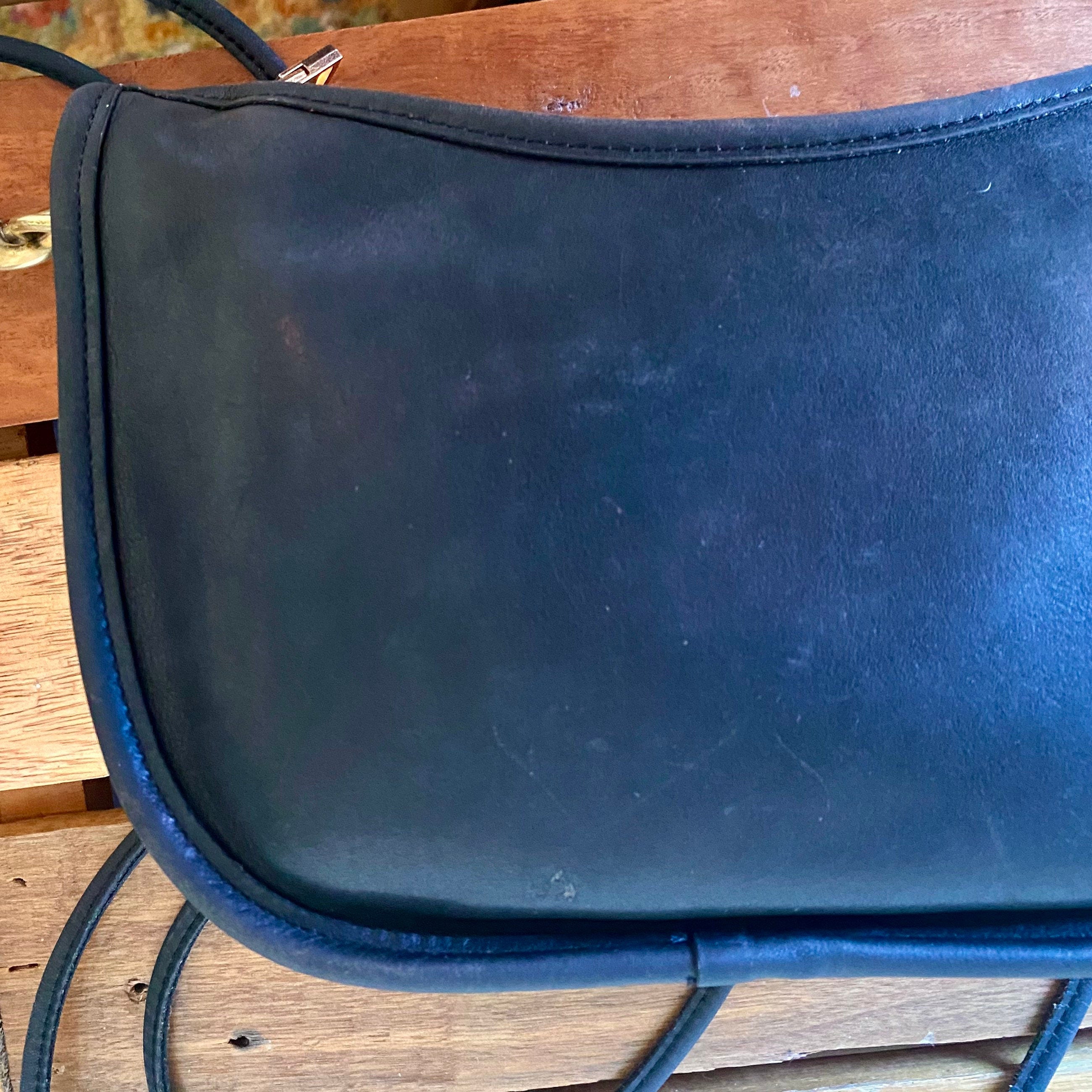 Vintage 70s Small Swinger Leather Shoulder Bag by Coach | Shop THRILLING
