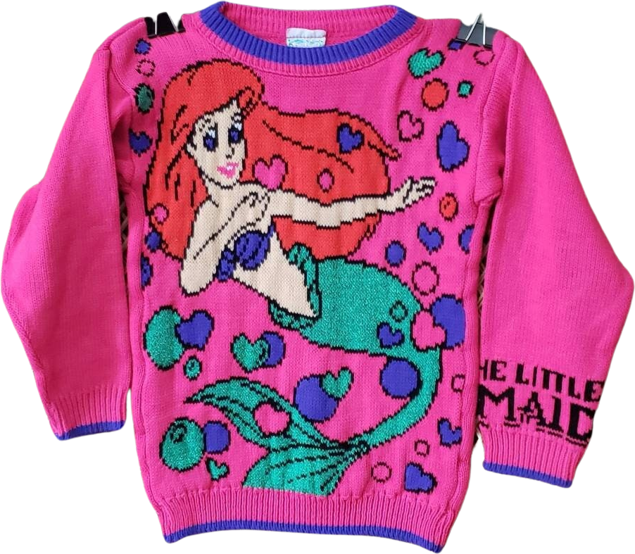 Vintage 90s Disney's The Little Mermaid Sweater Rare Find by Jet Set ...