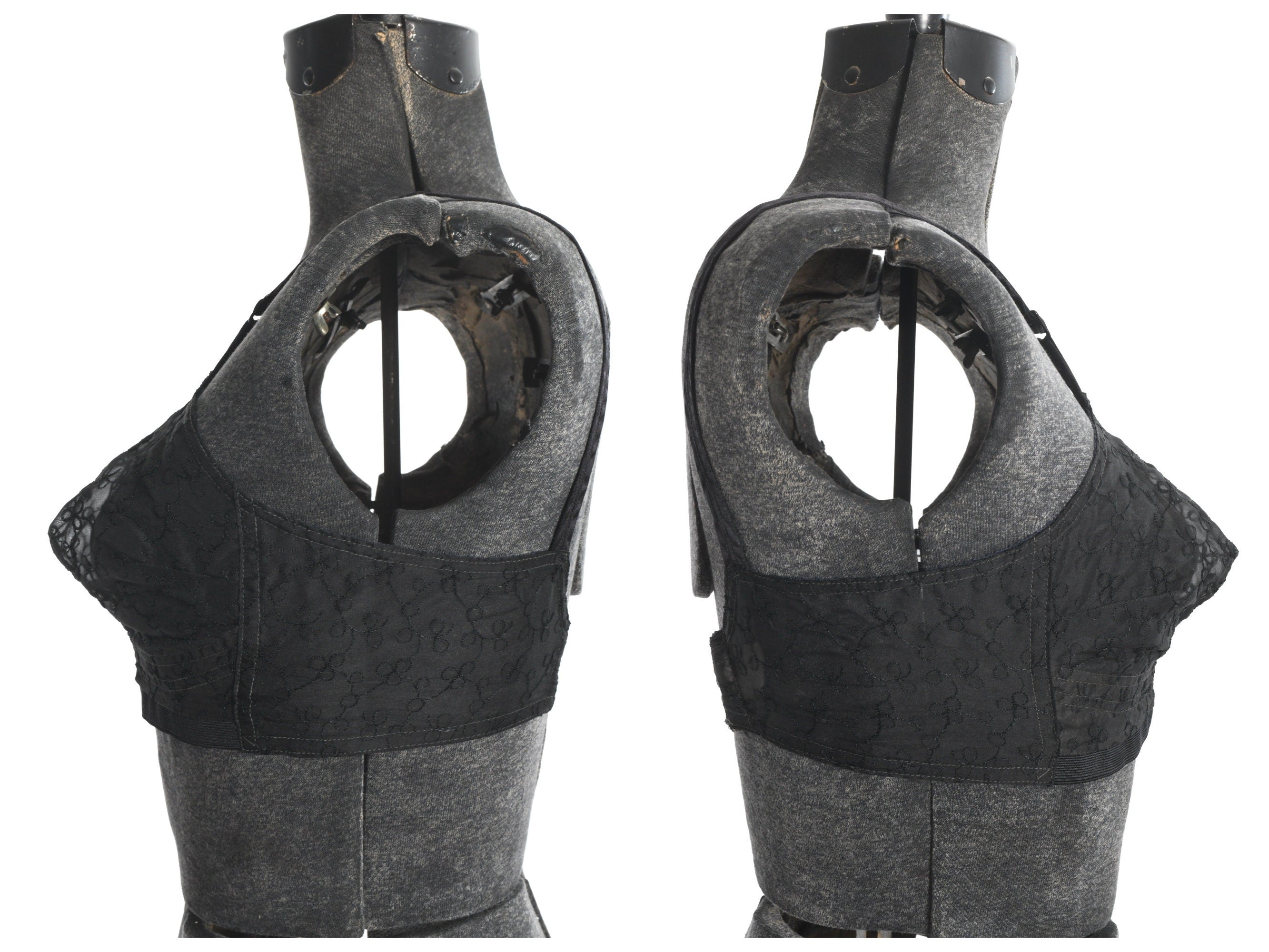 Vintage 40s 50s Sheer Black Bullet Bra by Bias-Cup | Shop THRILLING